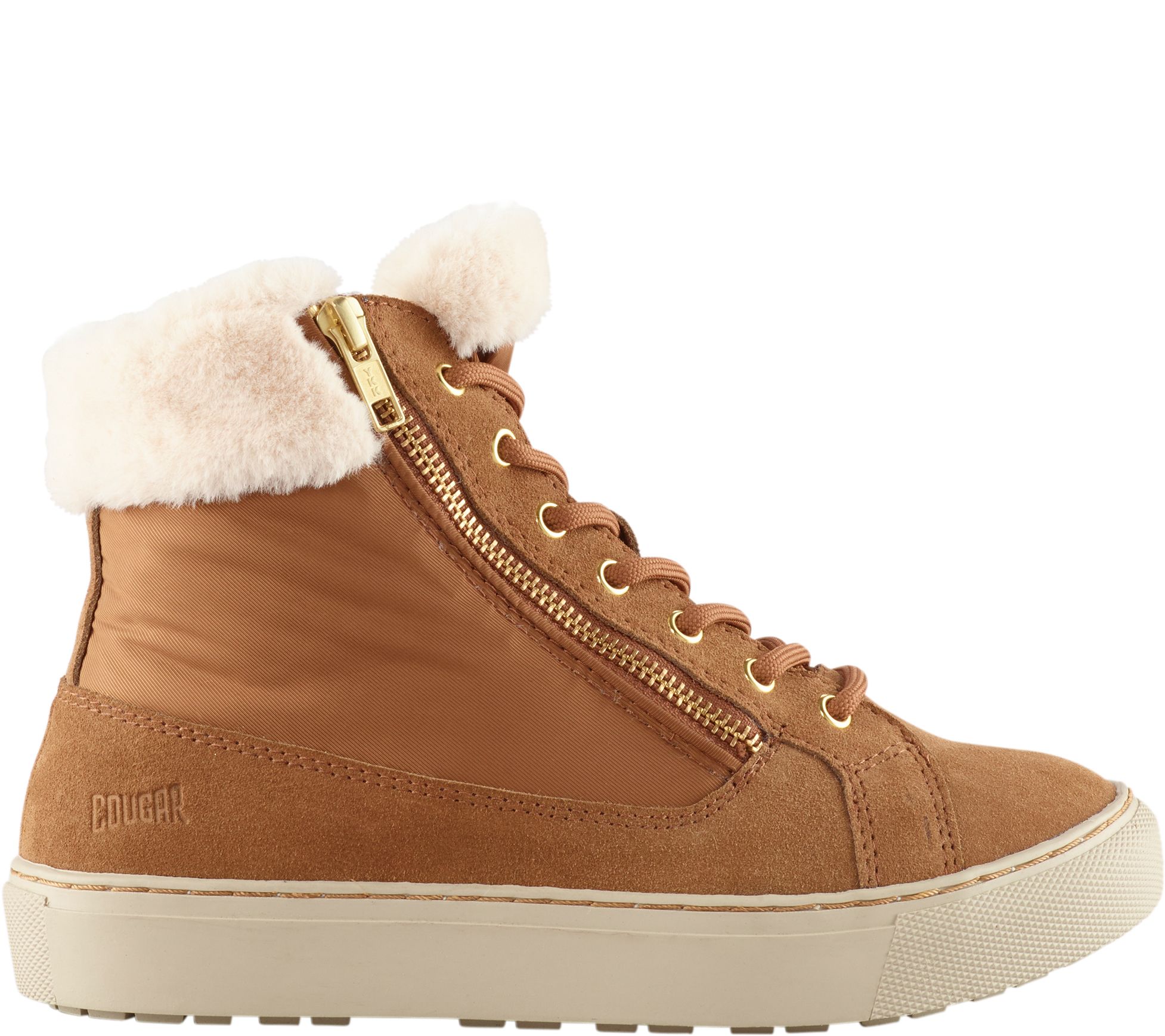 Cougar Suede Hi-Top Waterproof Sneakers - Dublin - QVC.com