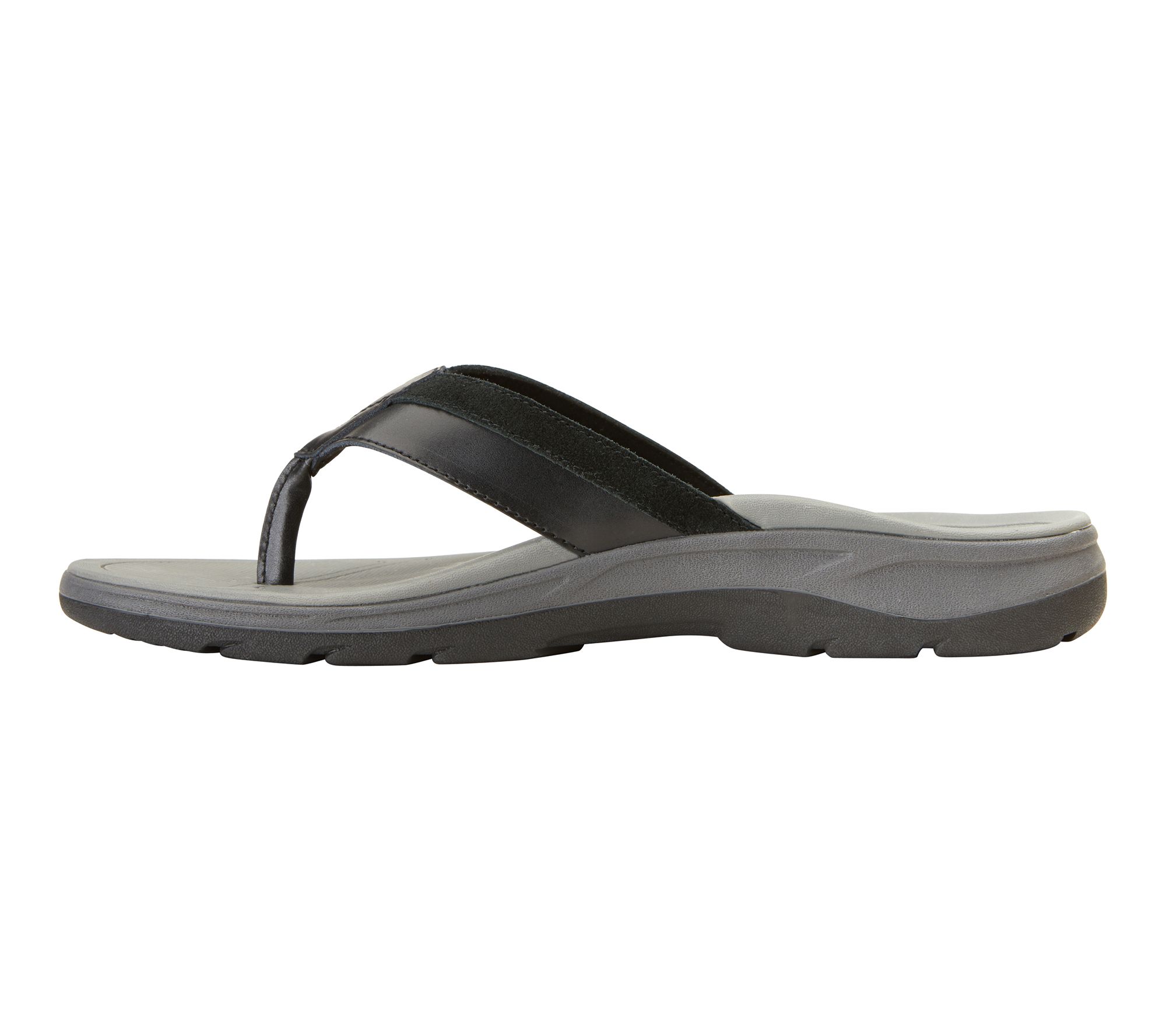 Vionic Men's Leather Toe Post Sandals - Dennis - QVC.com