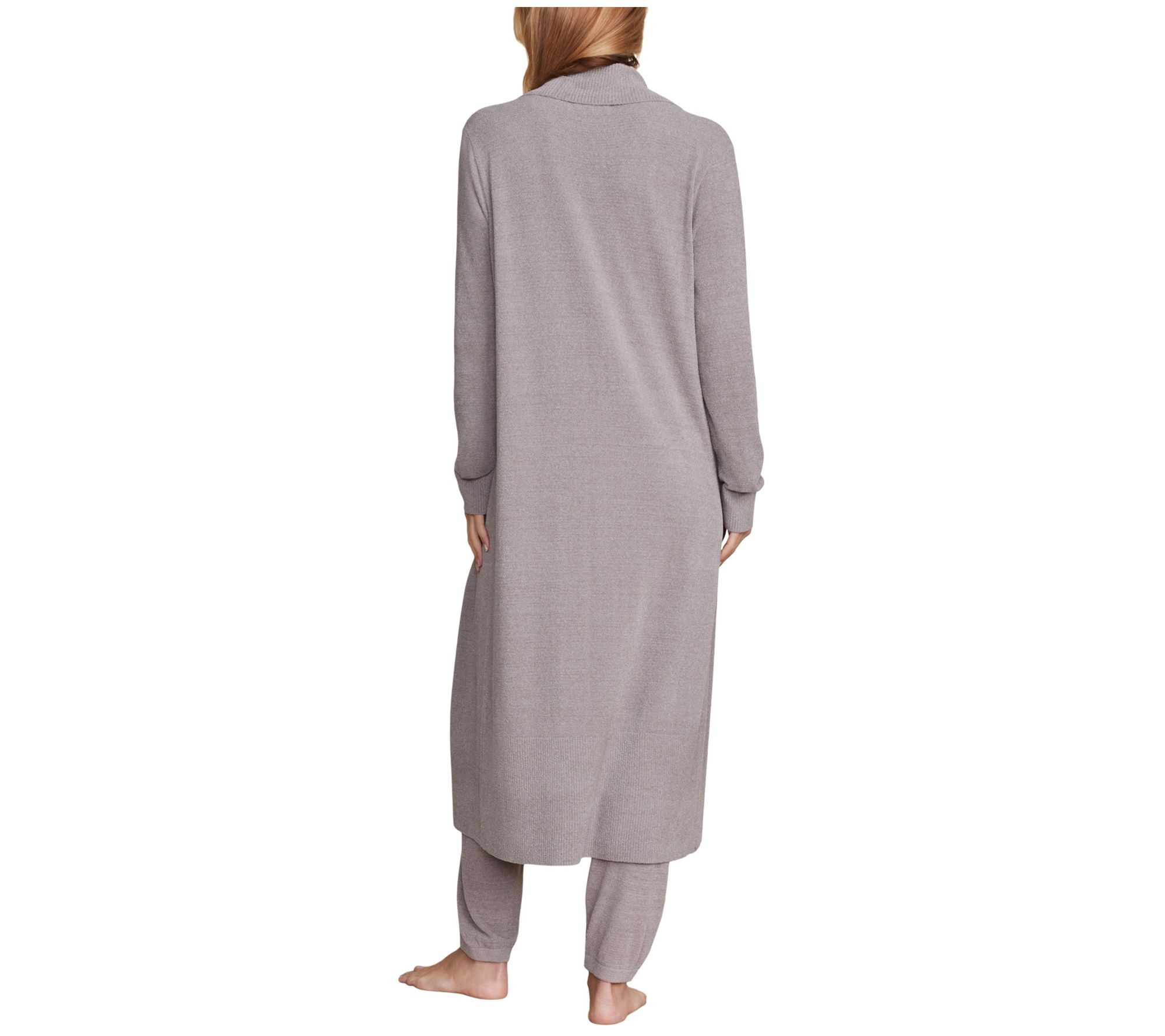 Barefoot Dreams CozyChic Ultra Lite Wide Collar Long Cardi - QVC.com