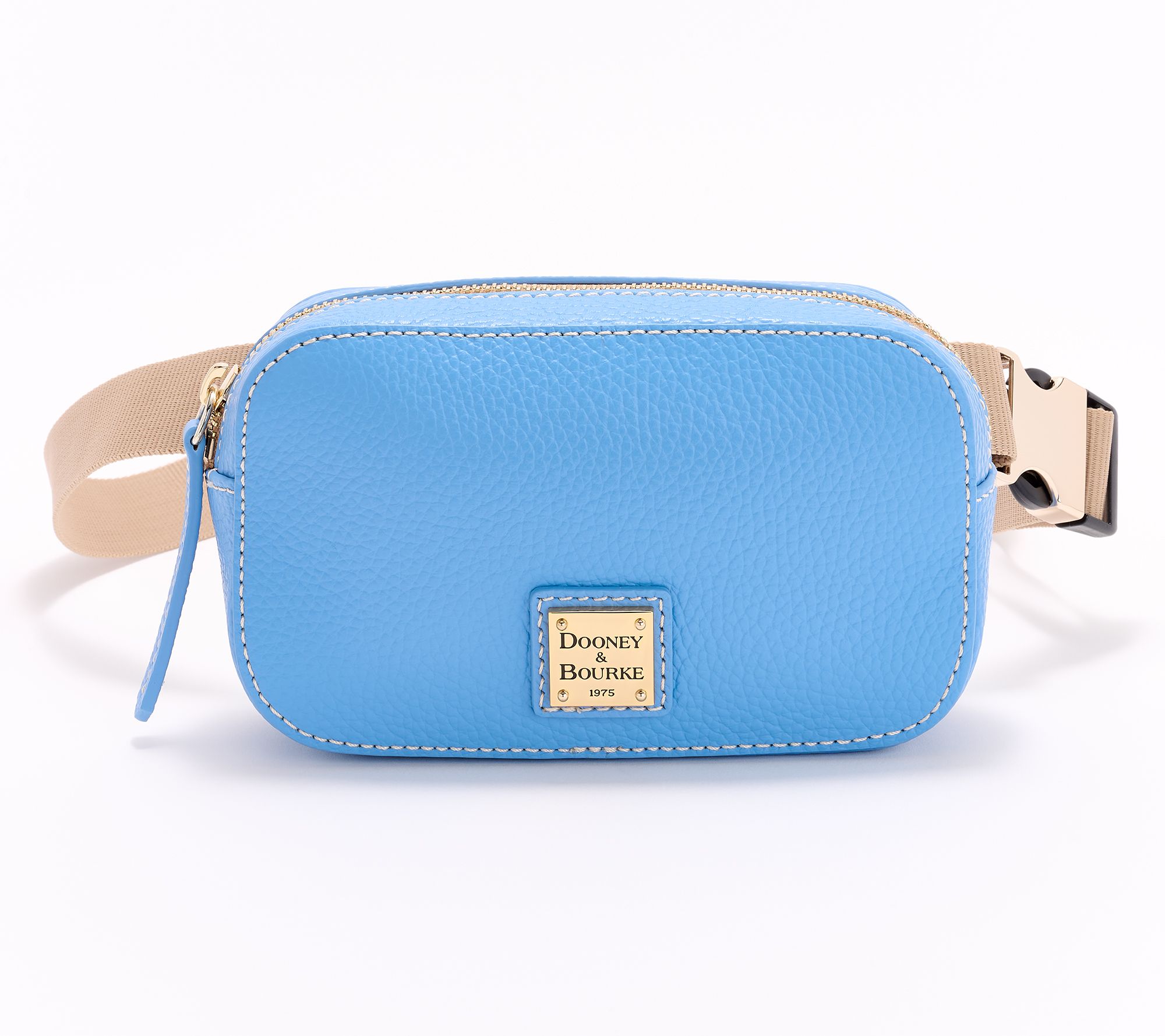 "As Is" Dooney & Bourke Lucca Pebble Leather Belt Bag - QVC.com