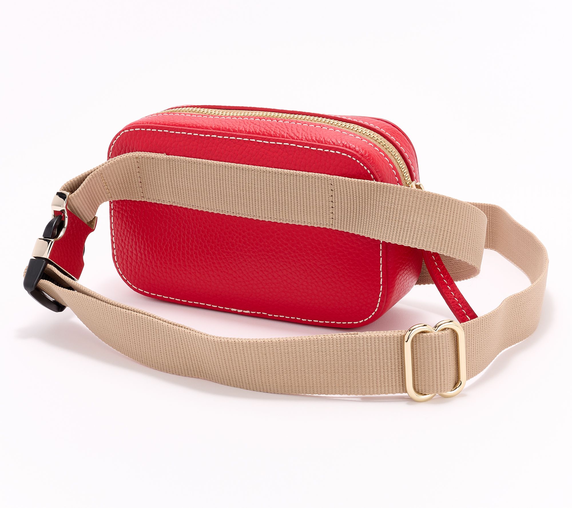 "As Is" Dooney & Bourke Lucca Pebble Leather Belt Bag - QVC.com