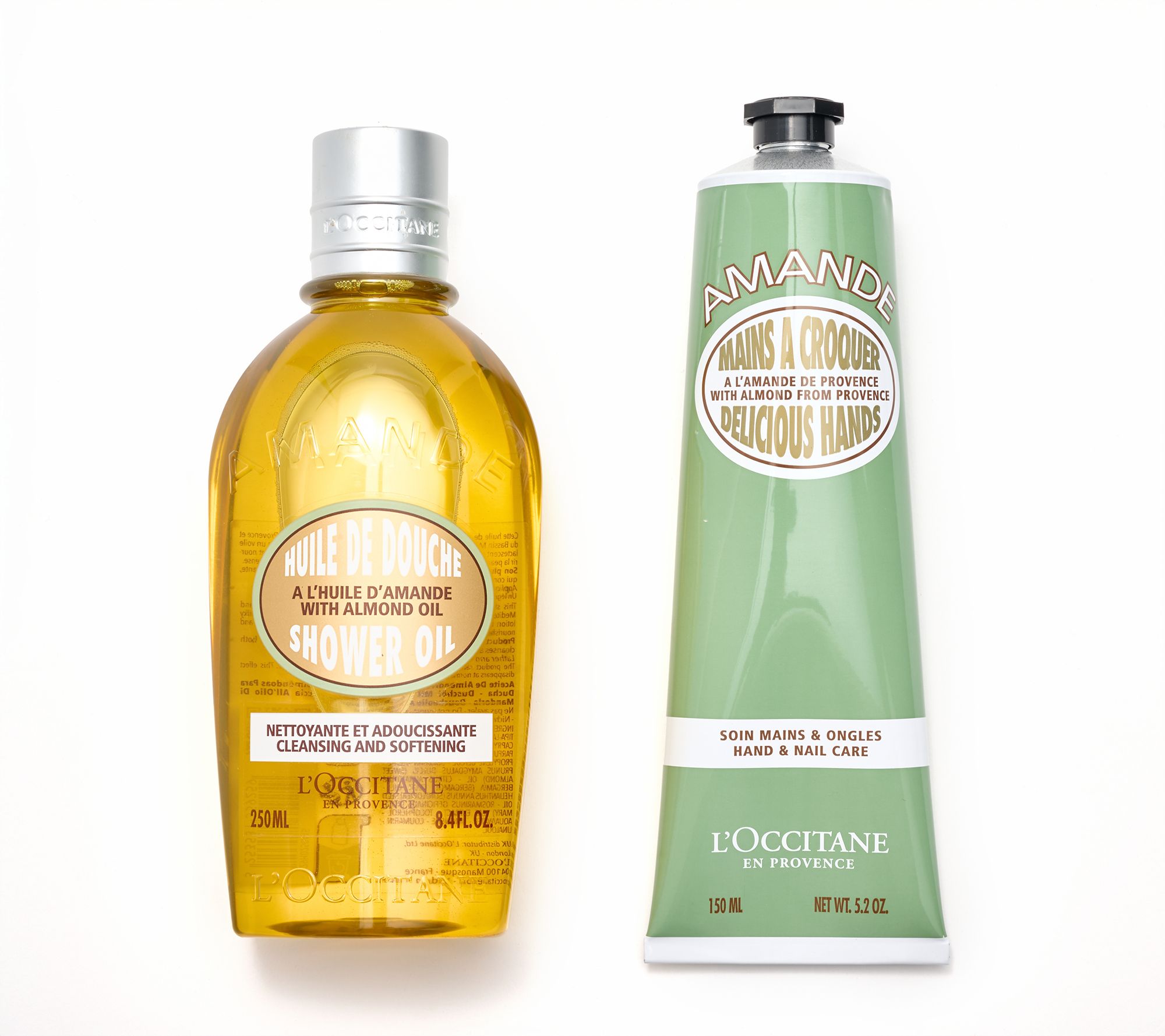 L'Occitane Moisturizing Almond Set w/ Shower Oil & Hand Cream - QVC.com