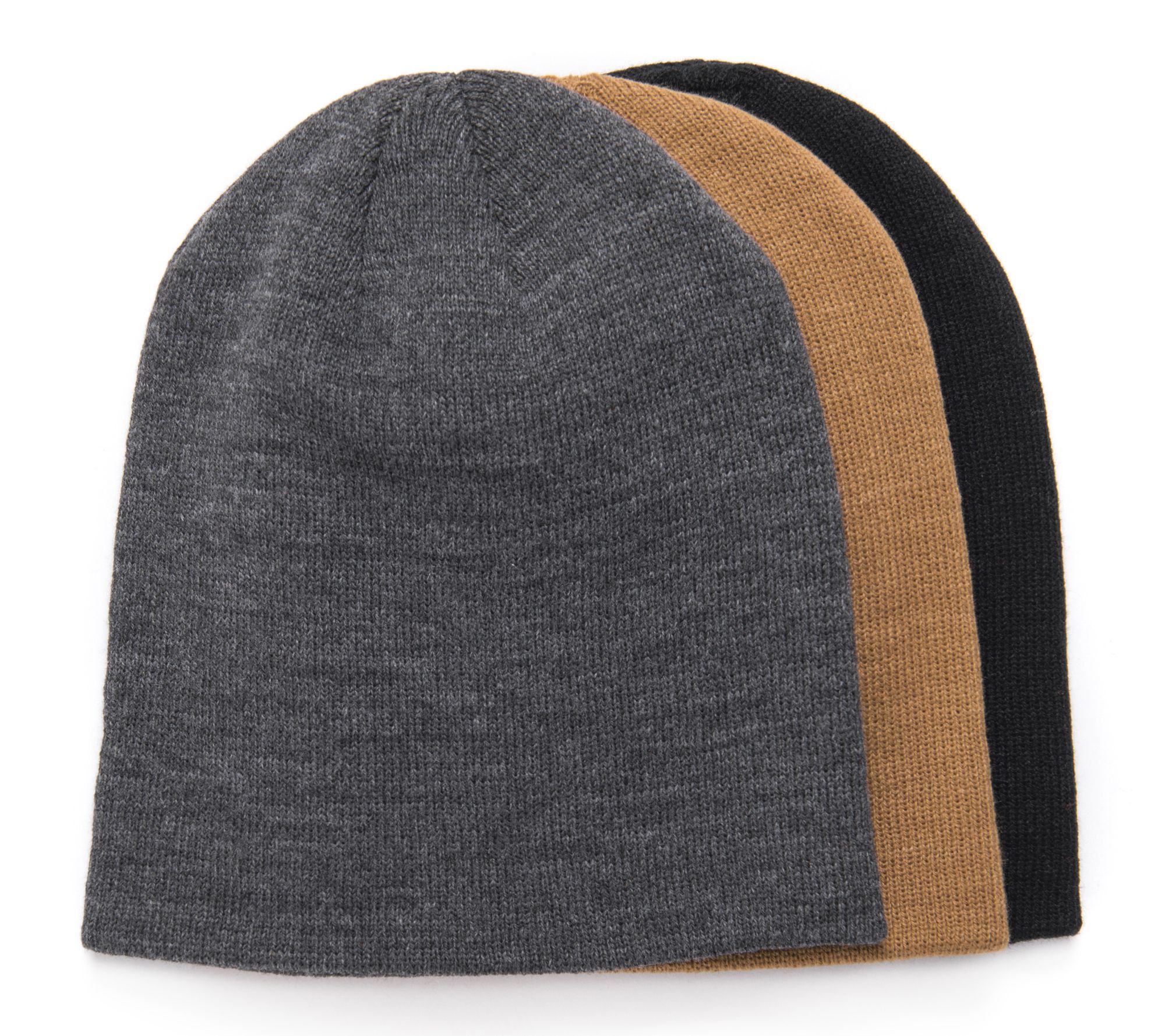 MUK LUKS Men's 3 Pack Beanie Set - QVC.com