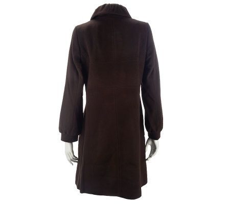 George Simonton Fully Lined Coat with Seam Detail - QVC.com