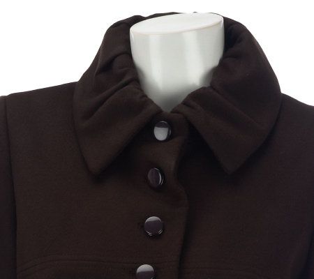 George Simonton Fully Lined Coat with Seam Detail - QVC.com