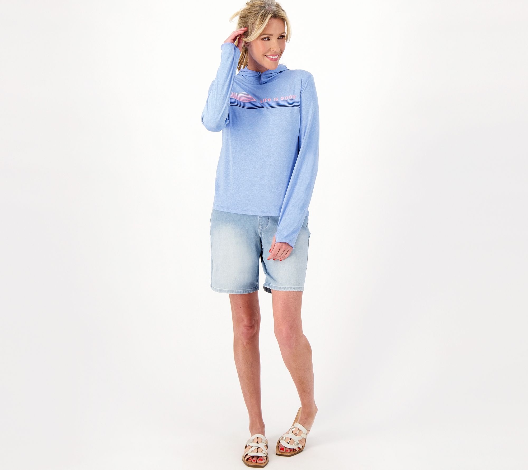Life is Good Women's Active Hoodie - QVC.com