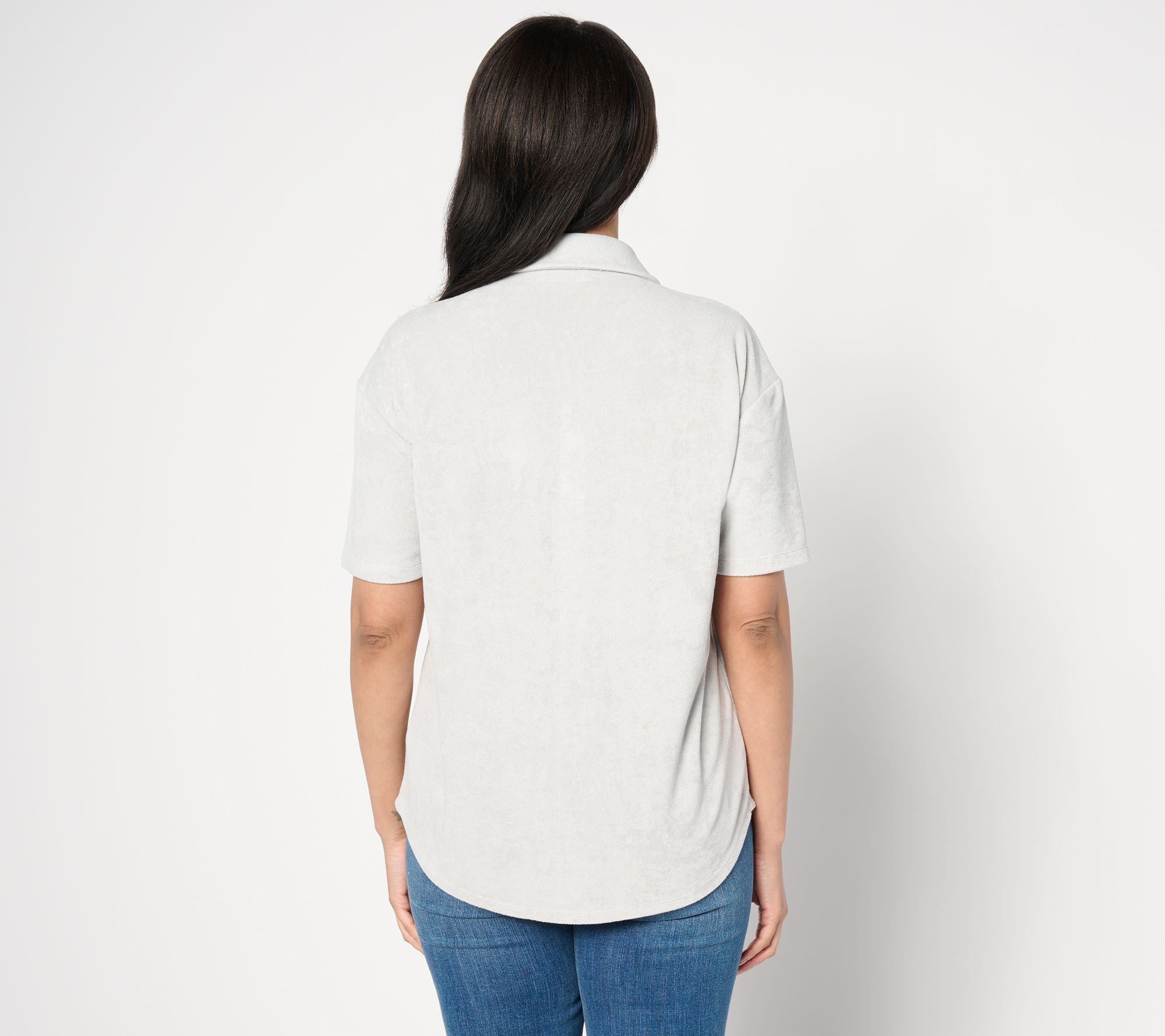 "As Is" Barefoot Dreams Malibu Collection Cozy Terry Top - QVC.com