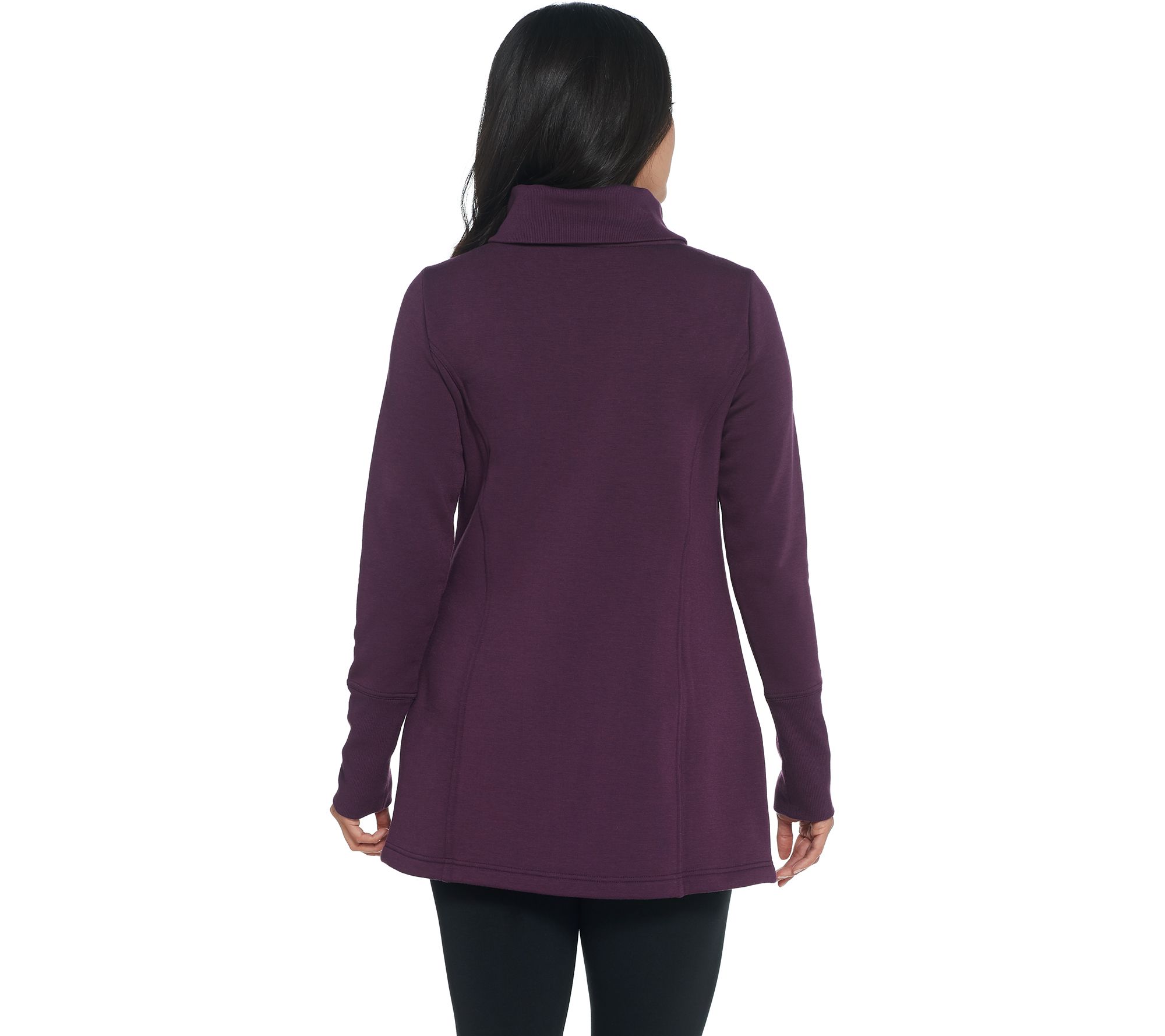 "As Is" Susan Lucci Collection Cowl Neck Long Sleeve Jacket - QVC.com