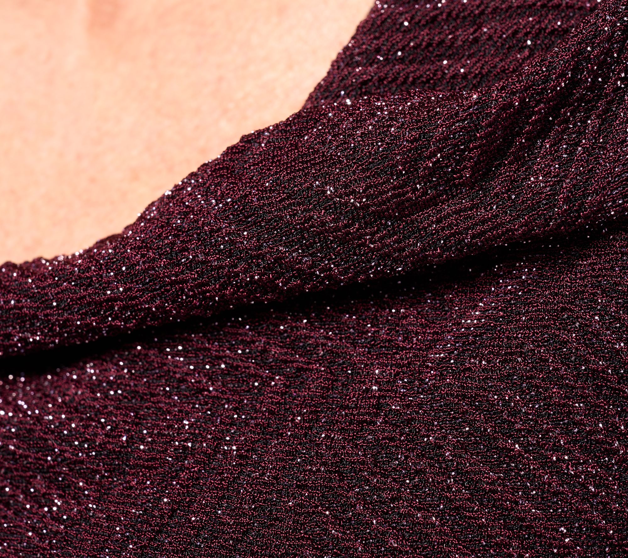 Dennis Basso Petite Lurex Knit Asymmetrical Dress - QVC.com