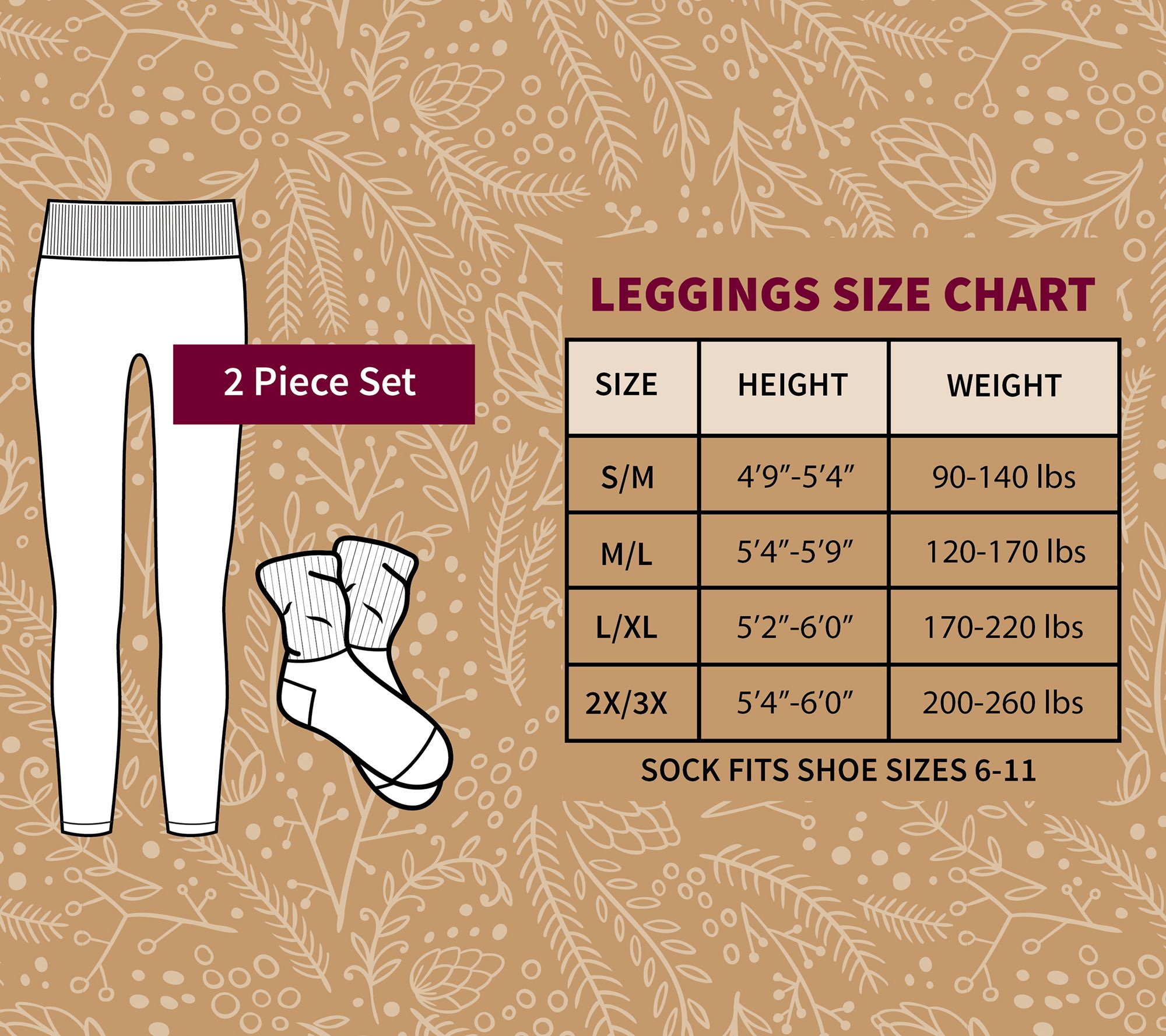 MUK LUKS Fleece Lined Legging with Slouchy Lounge Sock - QVC.com