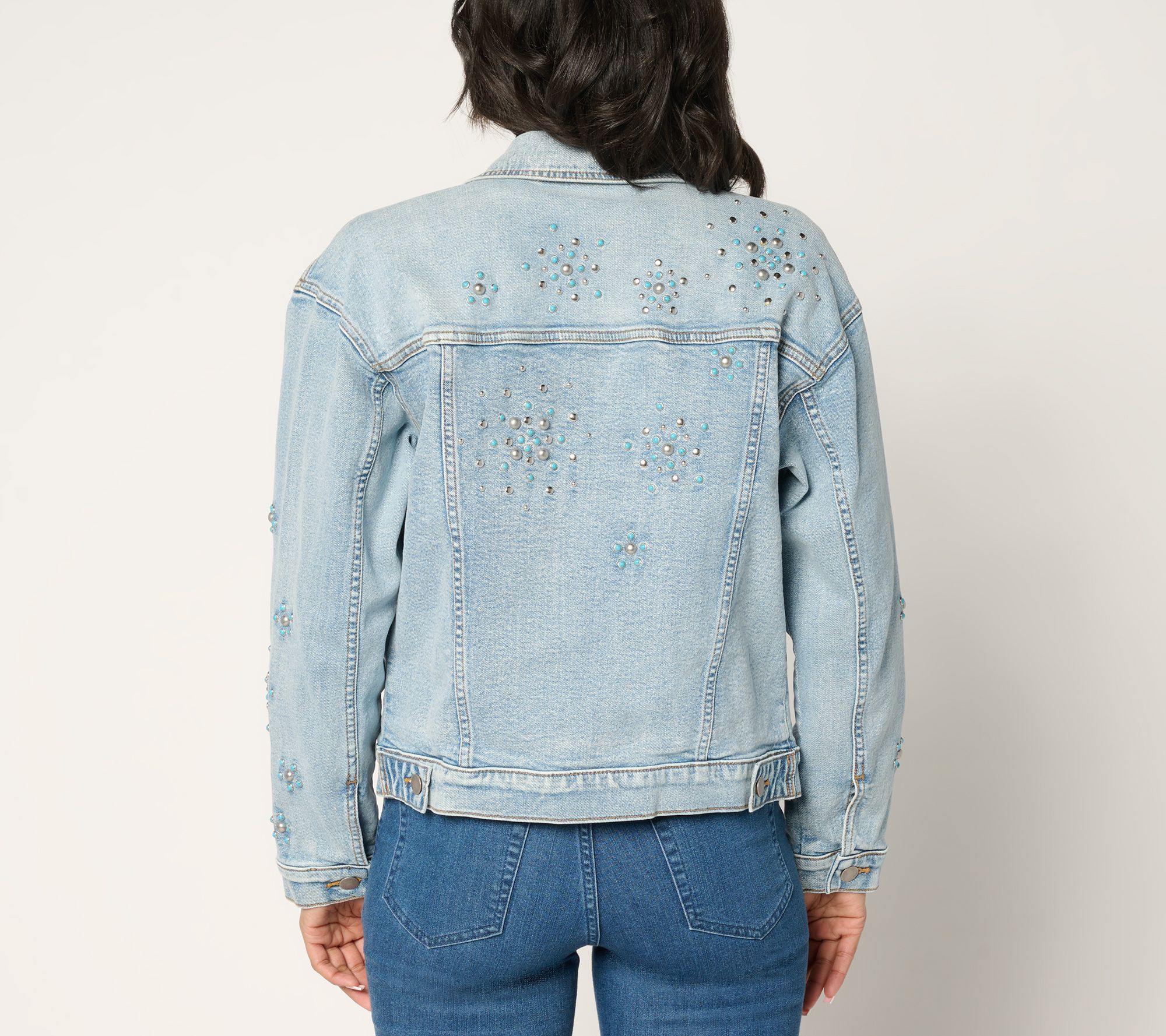 "As Is" Driftwood Jeans Relaxed Novelty Denim Jacket- Eastwood - QVC.com
