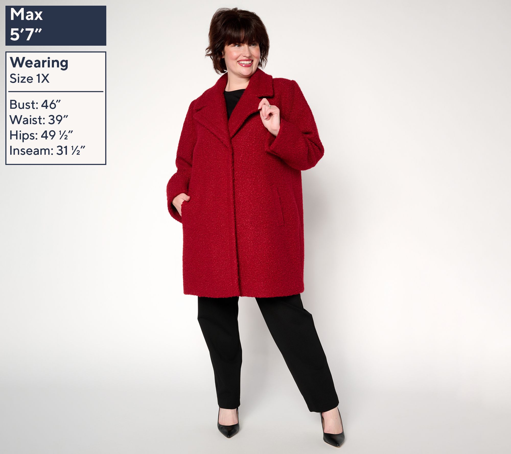 Dennis Basso Petite Everyday Teddy Coat with Snaps - QVC.com
