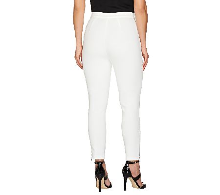 SA by Seth Aaron Regular Slim Leg Pants with Zipper Detail - QVC.com