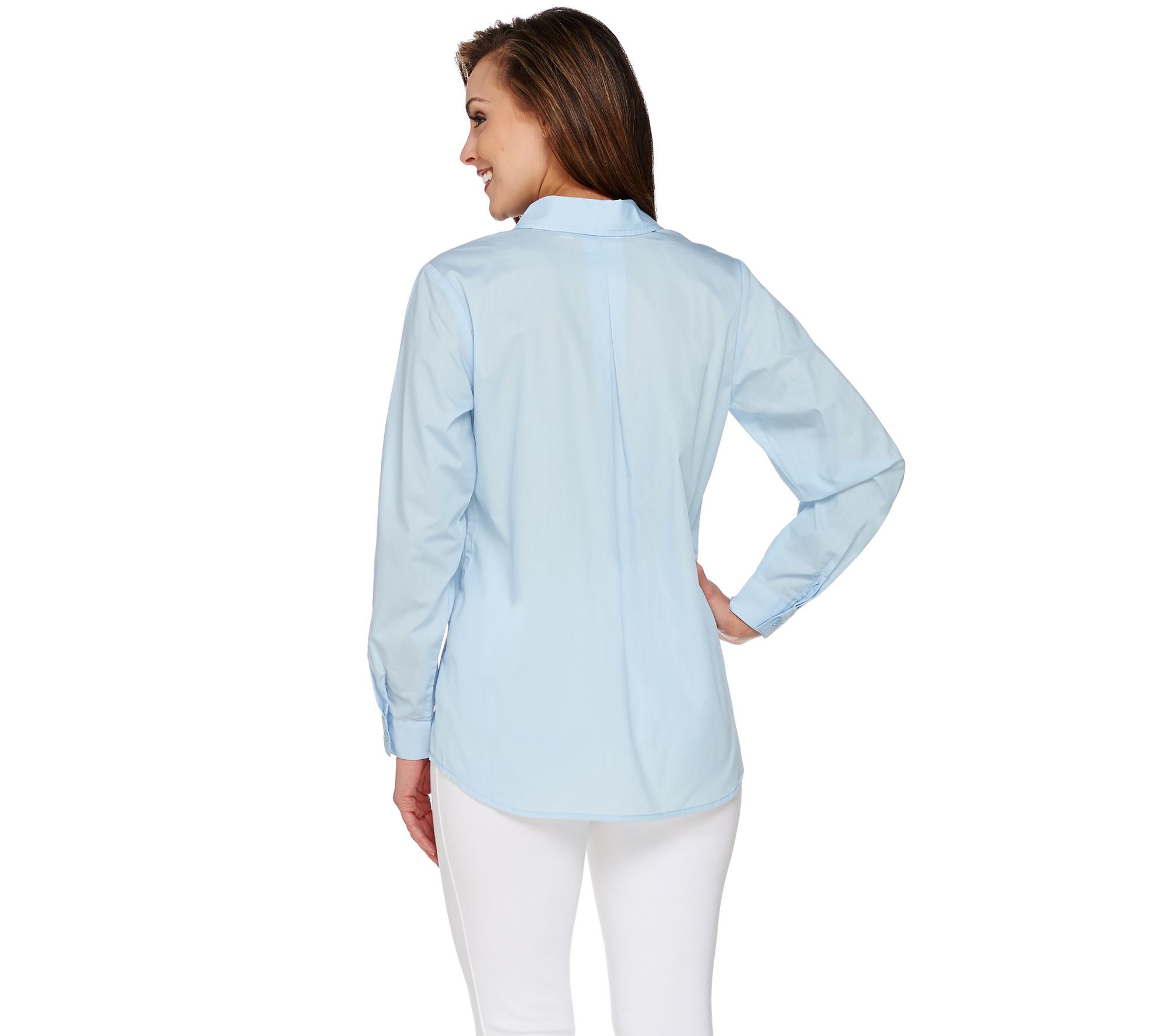 Joan Rivers Boyfriend Shirt with Pocket Seam Detail - QVC.com