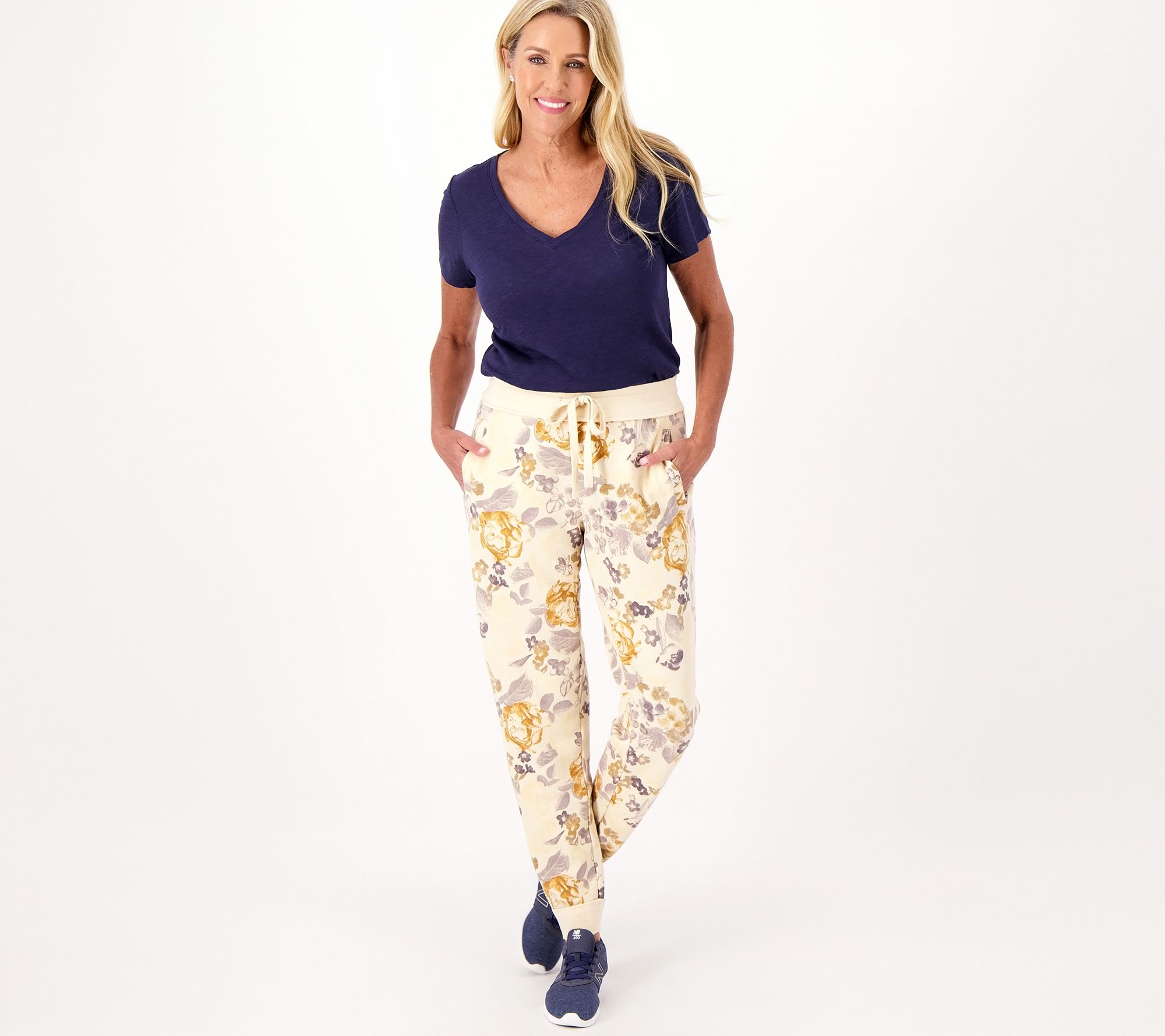 Peace Love World Printed Jogger - QVC.com
