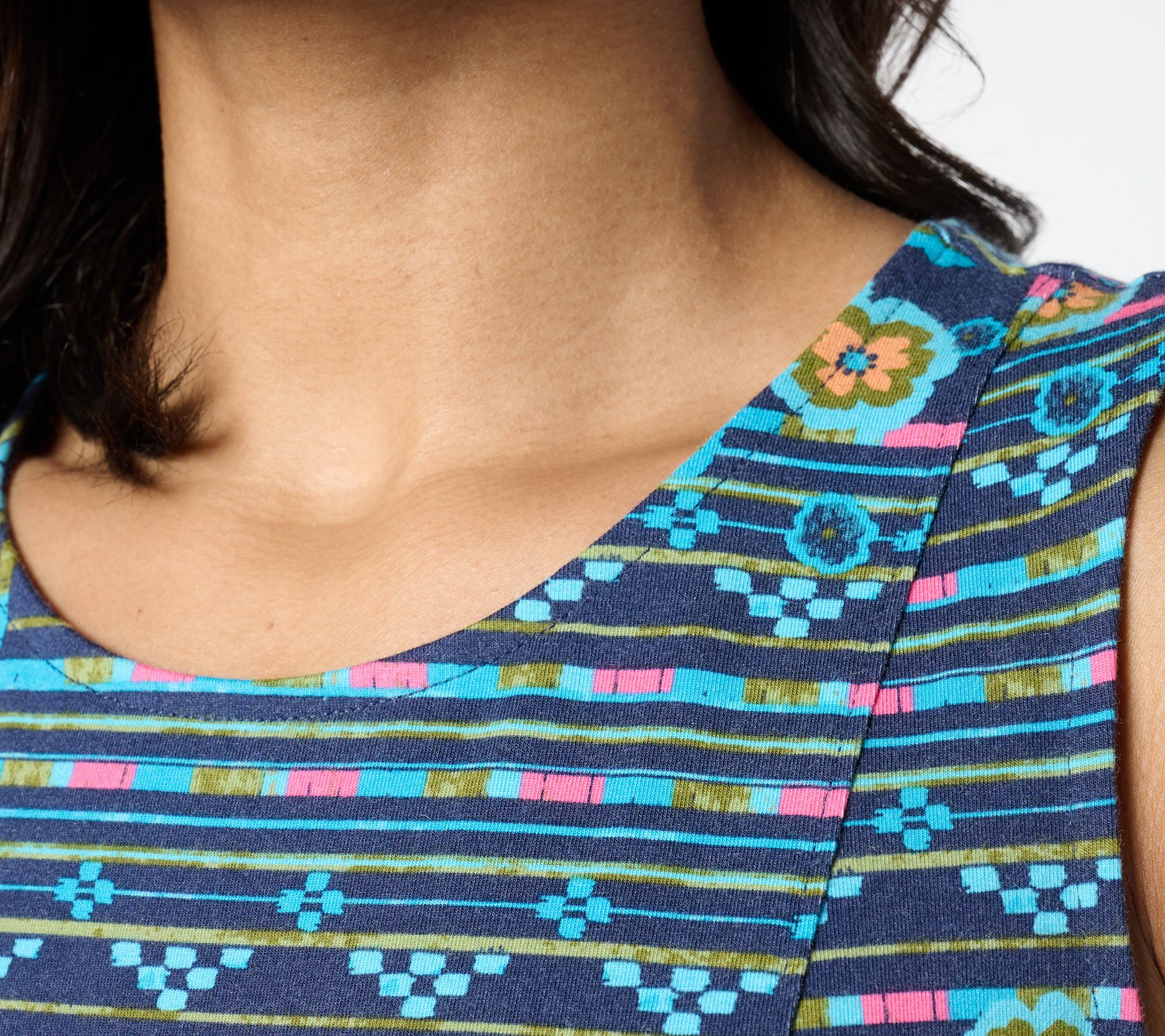 Joan Rivers Petite Cotton Modal Jersey Tank Dress - QVC.com