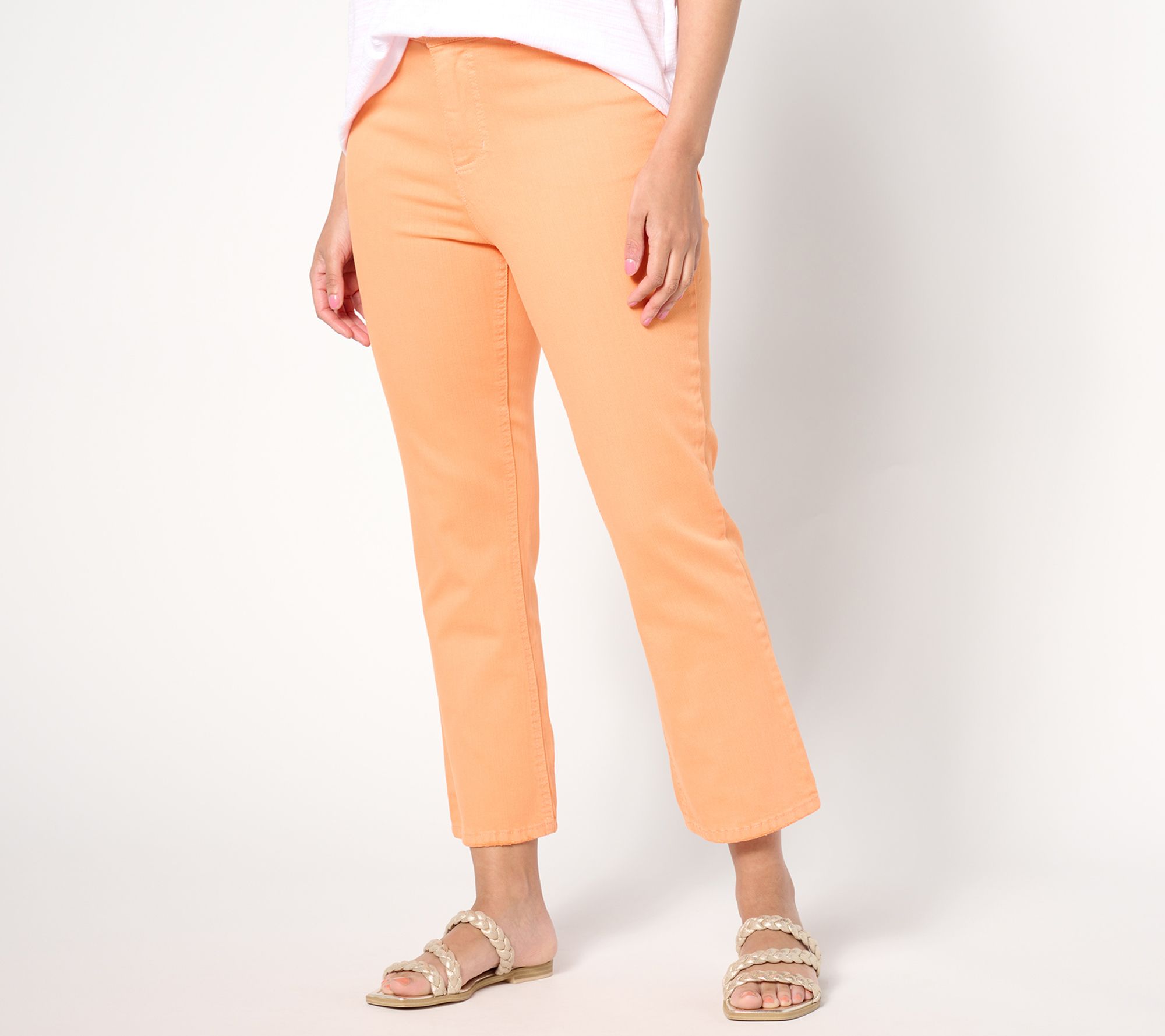 "As Is" Studio Park x Kerstin Lindquist Petite Cropped Flare Pant - QVC.com