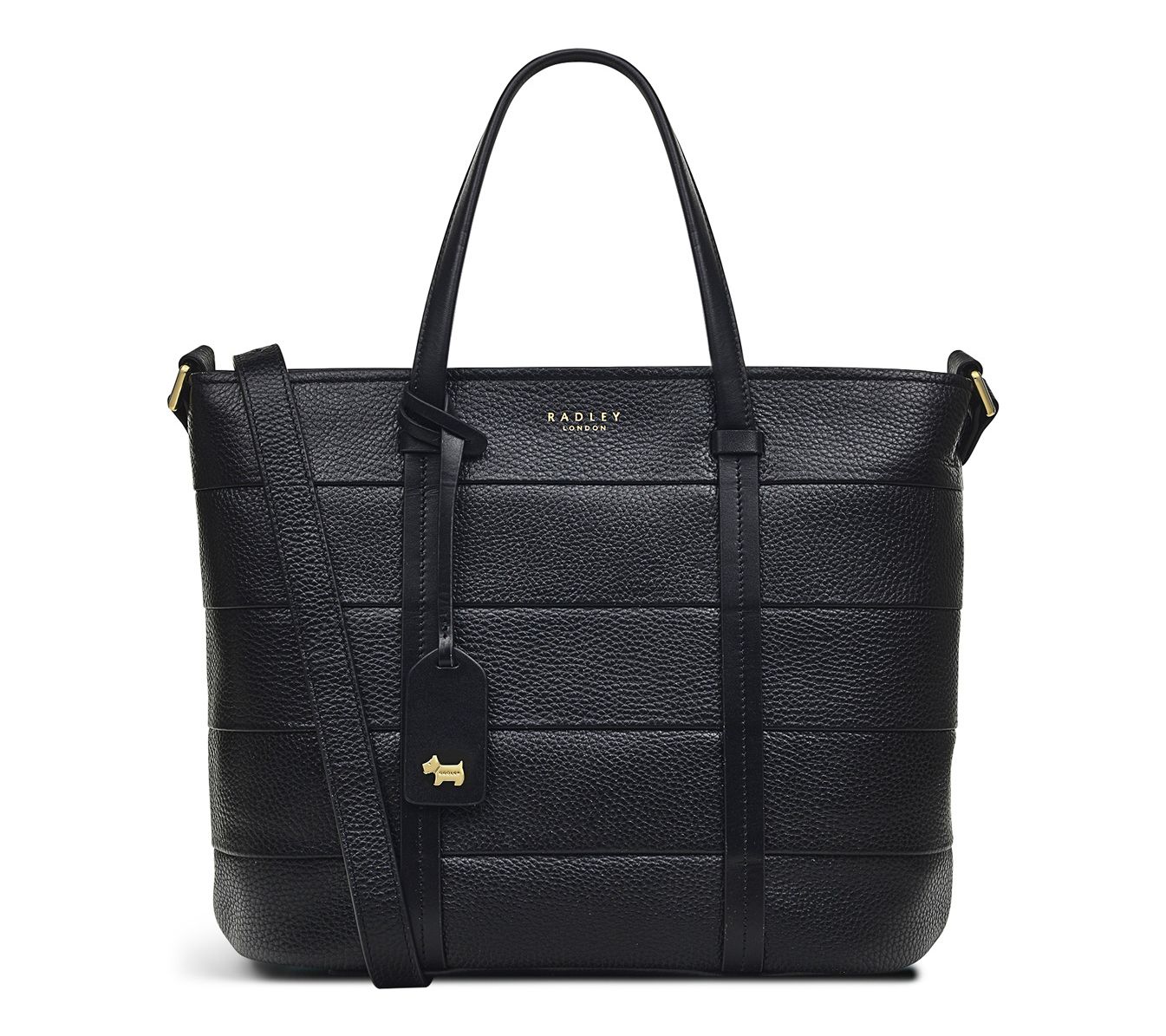 RADLEY London Farringdon Stripe Medium Zip Leather Satchel - QVC.com