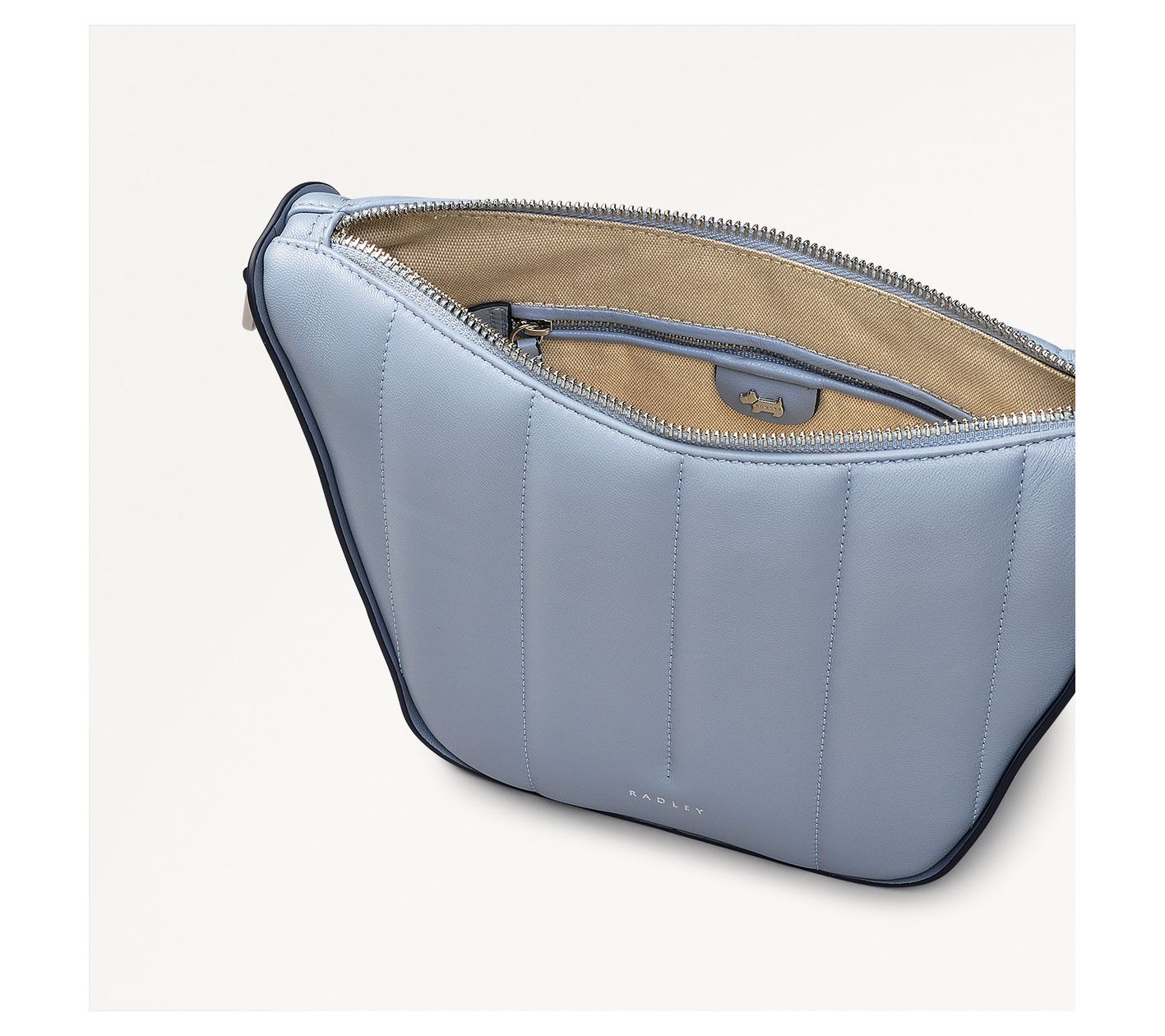 RADLEY London Oak Street Quilt Small Zip Leather Crossbody - QVC.com