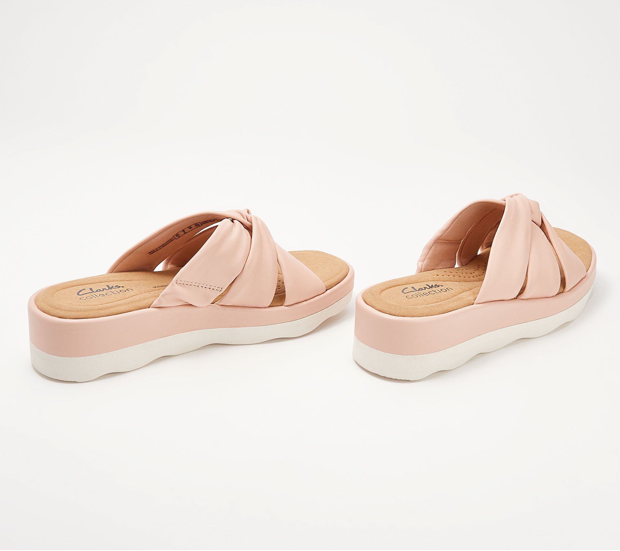 "As Is" Clarks Collection Puffy Knotted Slide Sandals - Clara Charm ...