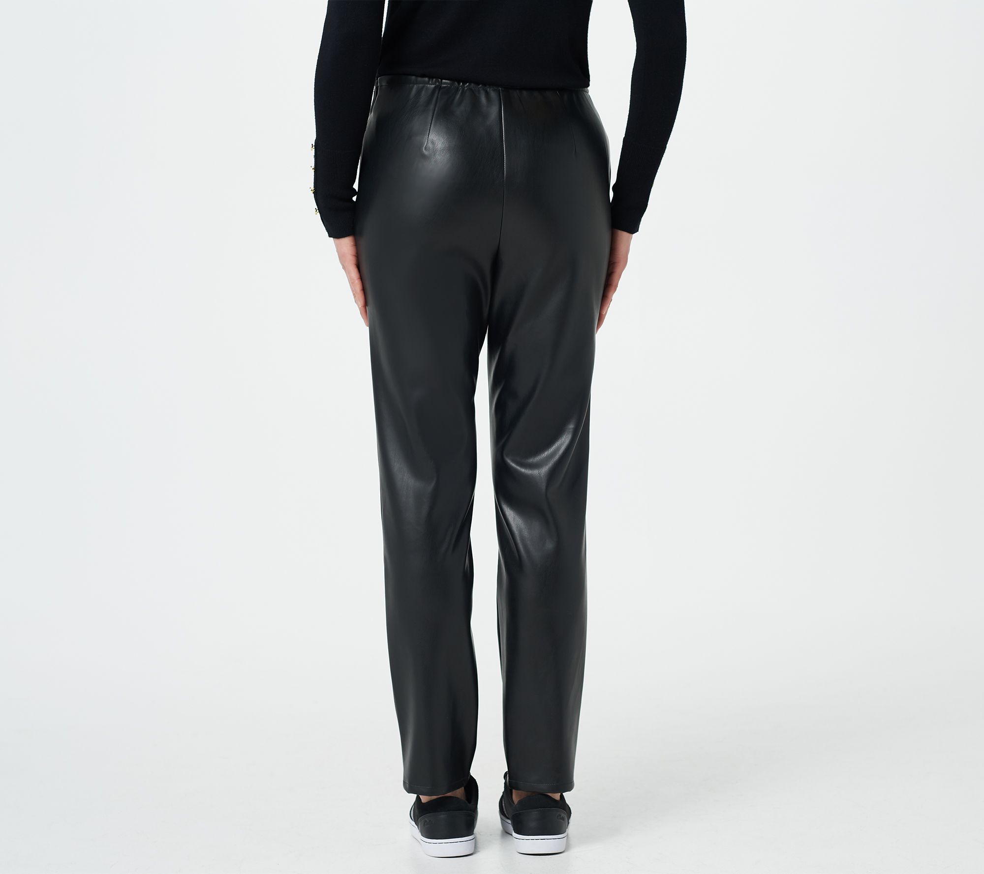 Rubin Singer Studio Faux Leather Pull-On Pants - QVC.com