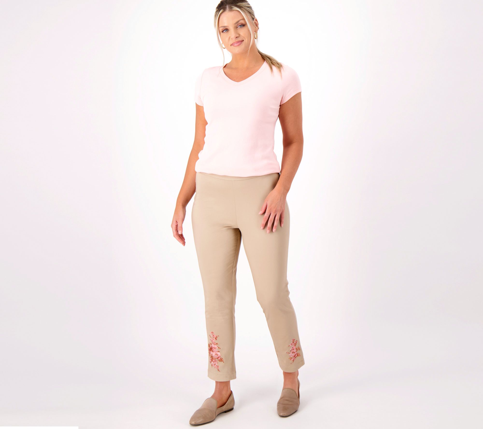 "As Is" Isaac Mizrahi Live Tall Stretch Twill Straight Leg Pants - QVC.com