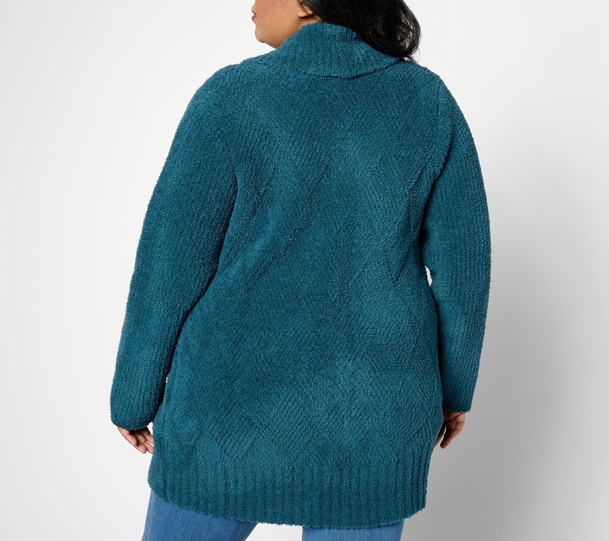 Barefoot Dreams CozyChic Diamond Circle Cardigan - QVC.com
