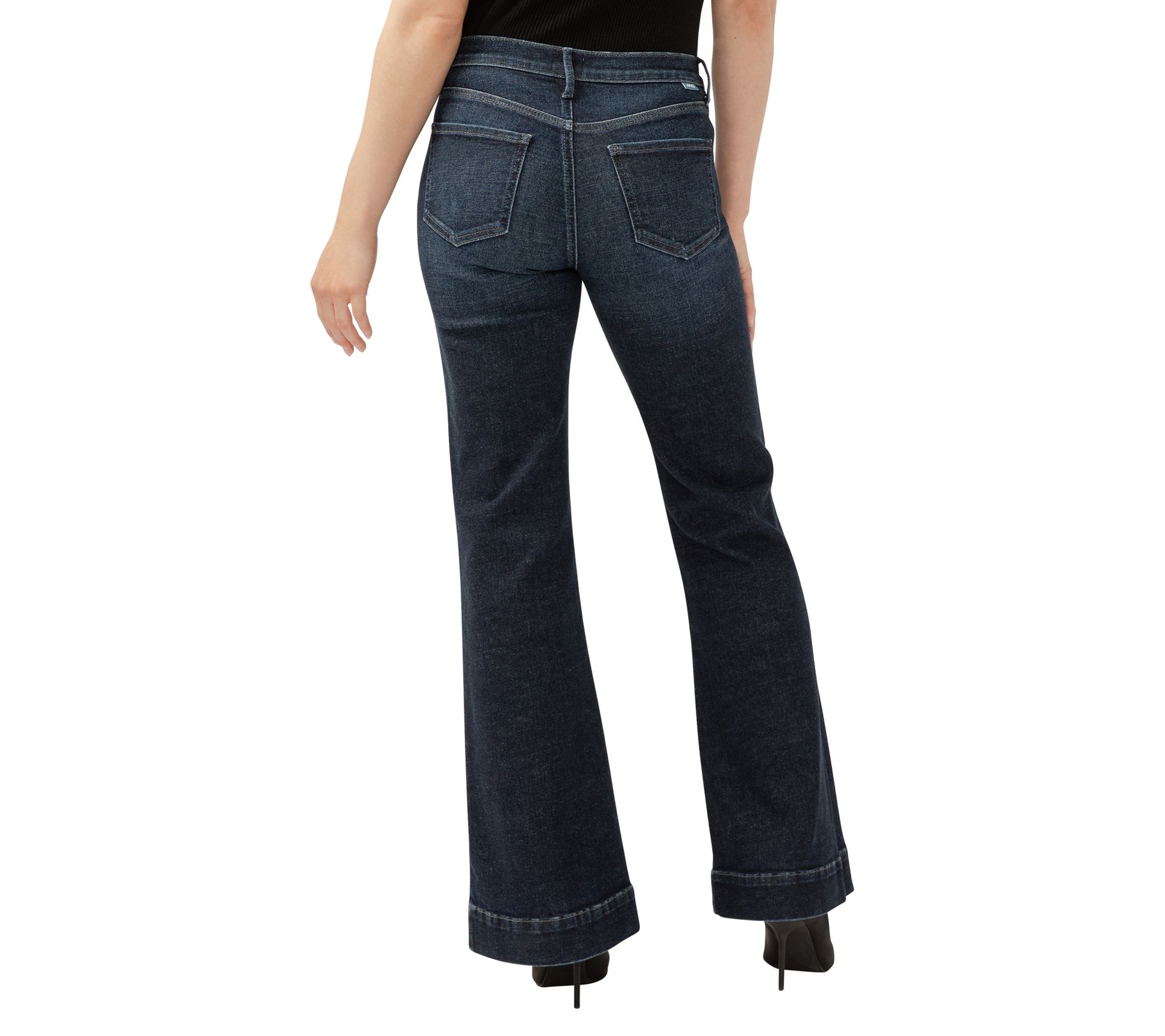 JAG Women's Kait Mid Rise Opera Blue Flare Jeans - QVC.com