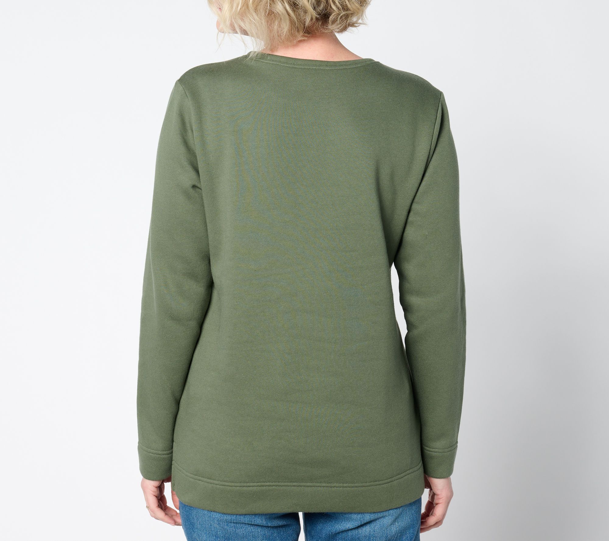 "As Is" Quacker Factory Fall Sweet Fall Embroidered Sweatshirt - QVC.com