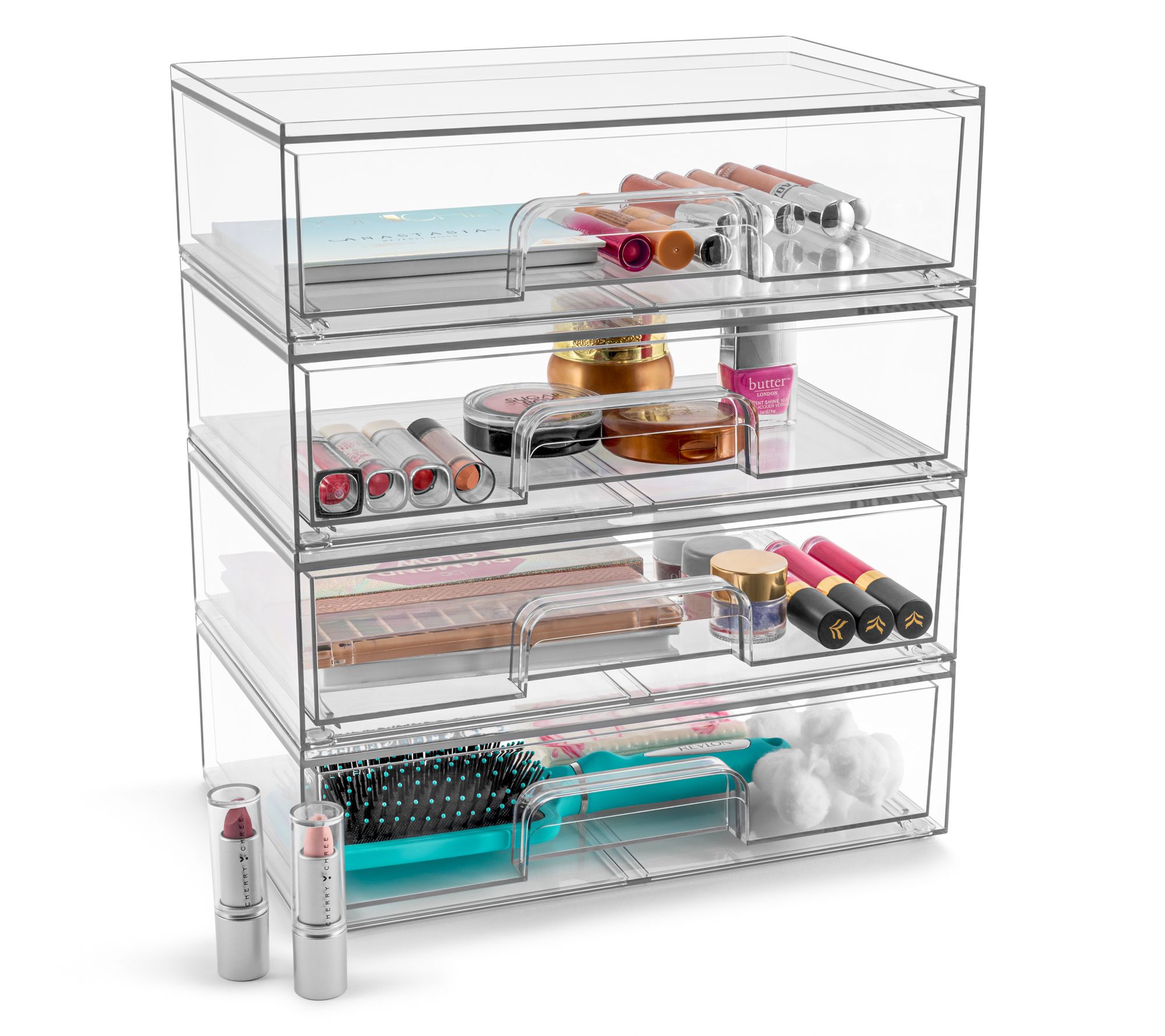 Sorbus Storage Containers with Pull-Out Drawers- 4 Pack, Wide - QVC.com