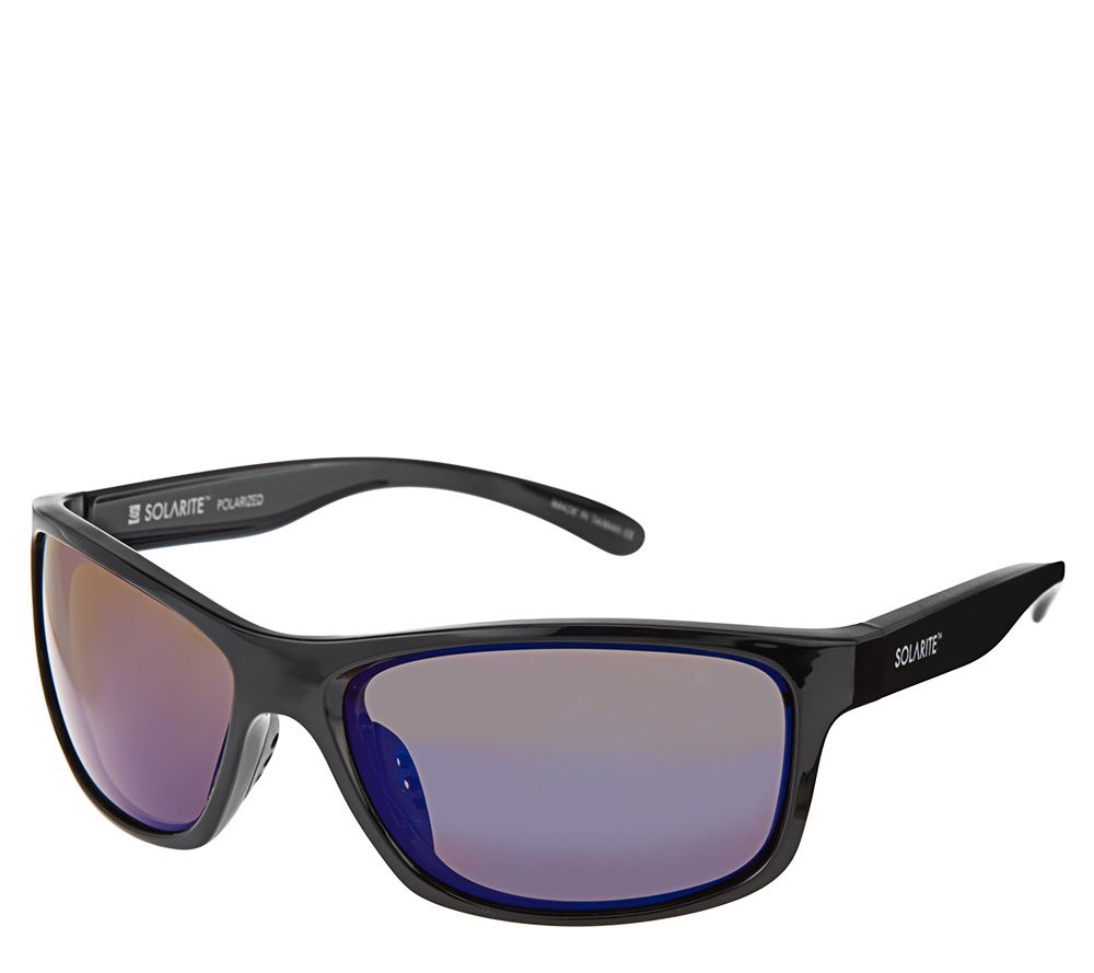 Solarite Shadow Modern Frame Sunglasses with Microfiber Case - QVC.com