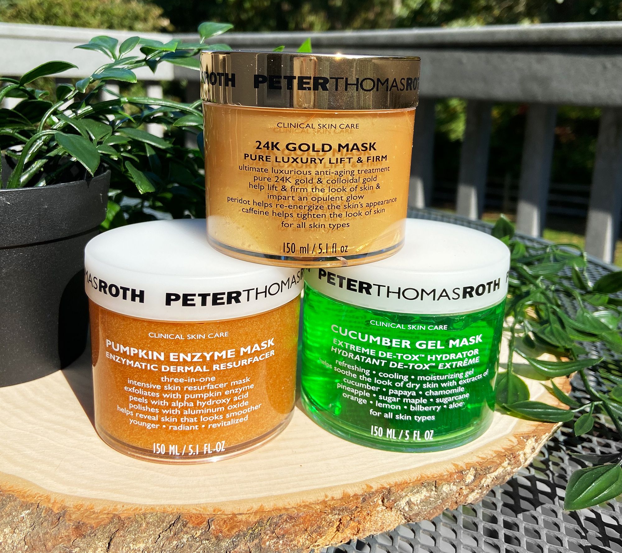 Peter Thomas Roth Cucumber, 24K Gold, and Pumpkin, 5.0oz Mix & Mask ...