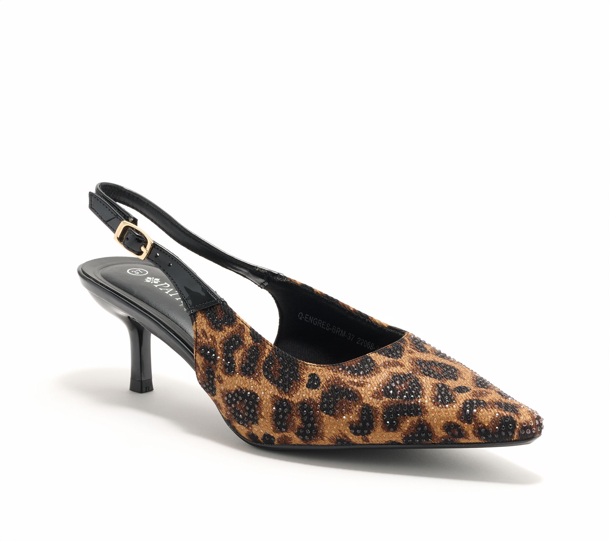 Patrizia by Spring Step Embellished Sling-Back Pumps - Engres - QVC.com