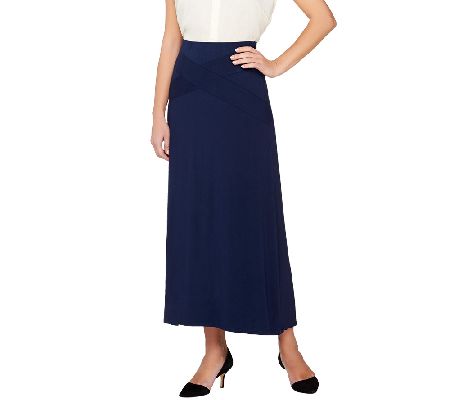 SA by Seth Aaron Maxi Skirt with Waist Band Detail - QVC.com