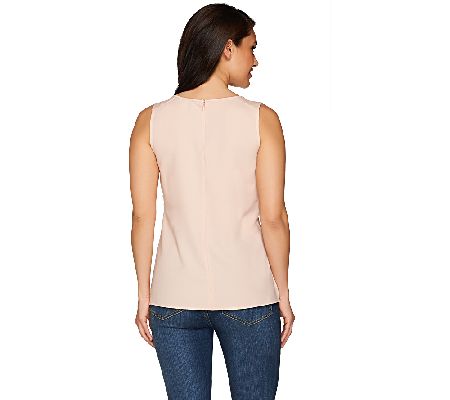 SA by Seth Aaron Sleeveless Top with Cut Out Details - QVC.com