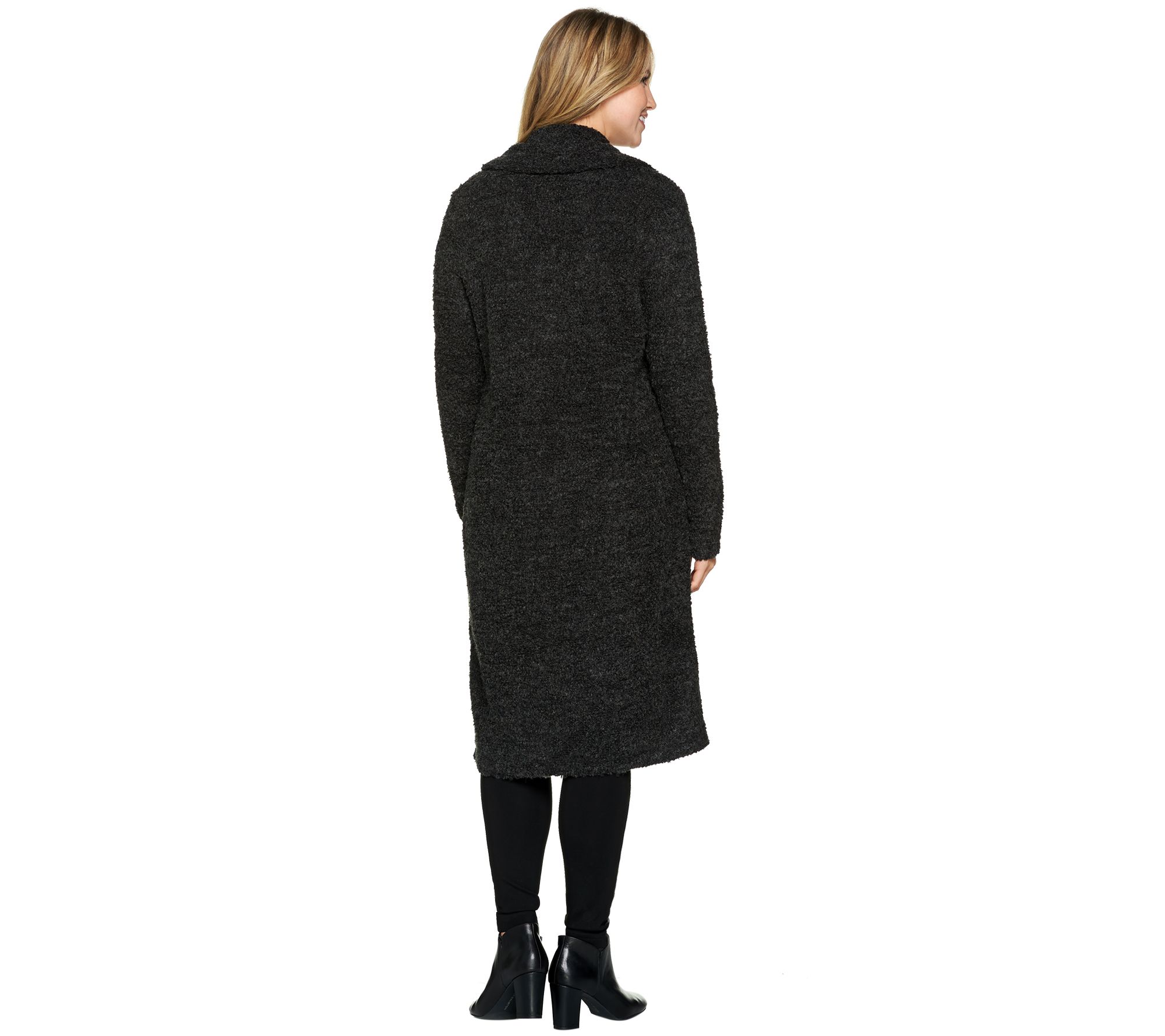 "As Is" Lisa Rinna Collection Duster with Oversize Lapels - QVC.com