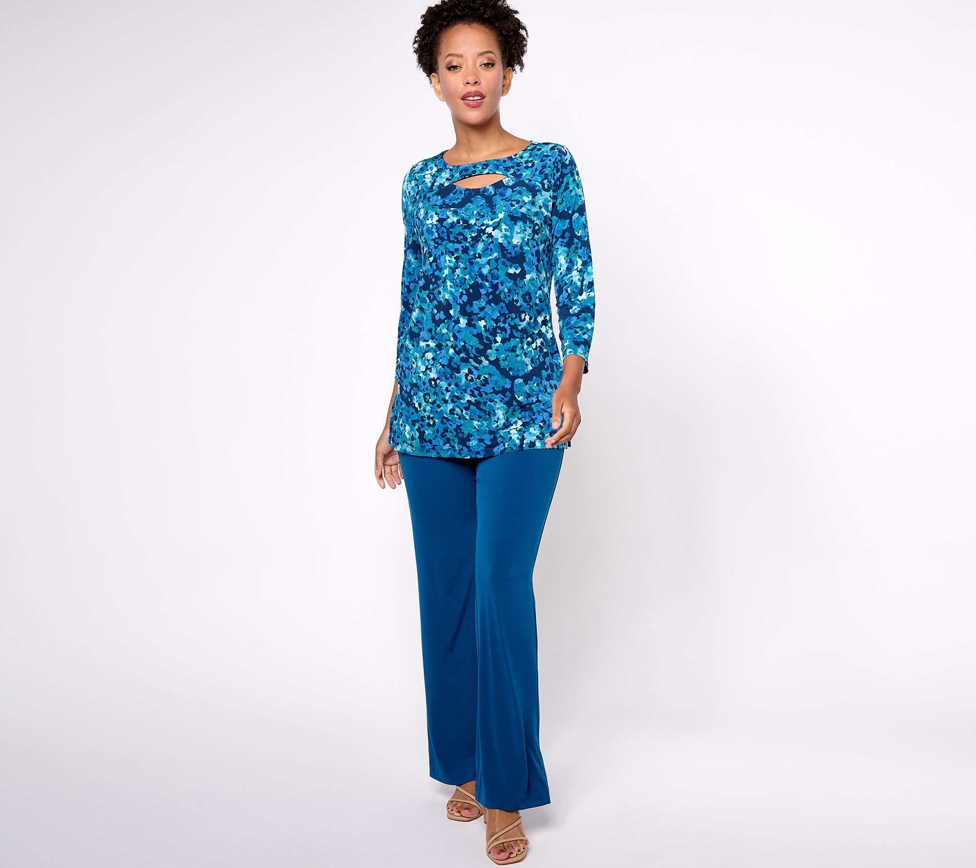 Susan Graver Modern Essentials Liquid Knit Ava Boot-Cut Pants - QVC.com