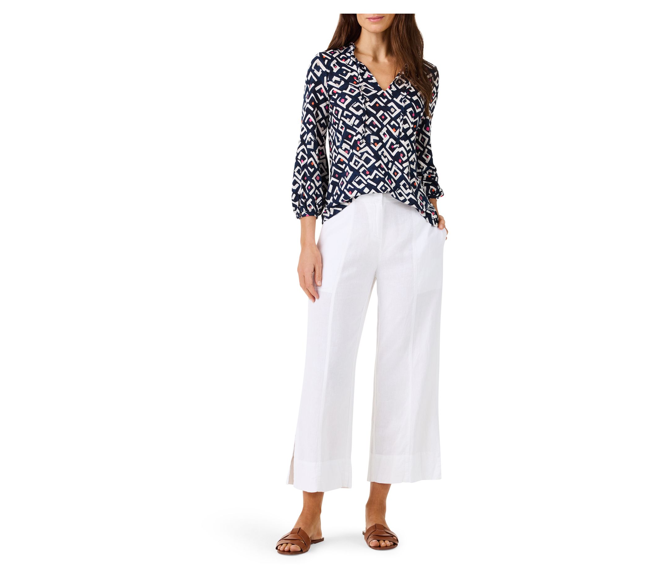 NIC+ZOE Indigo Angles Top - QVC.com