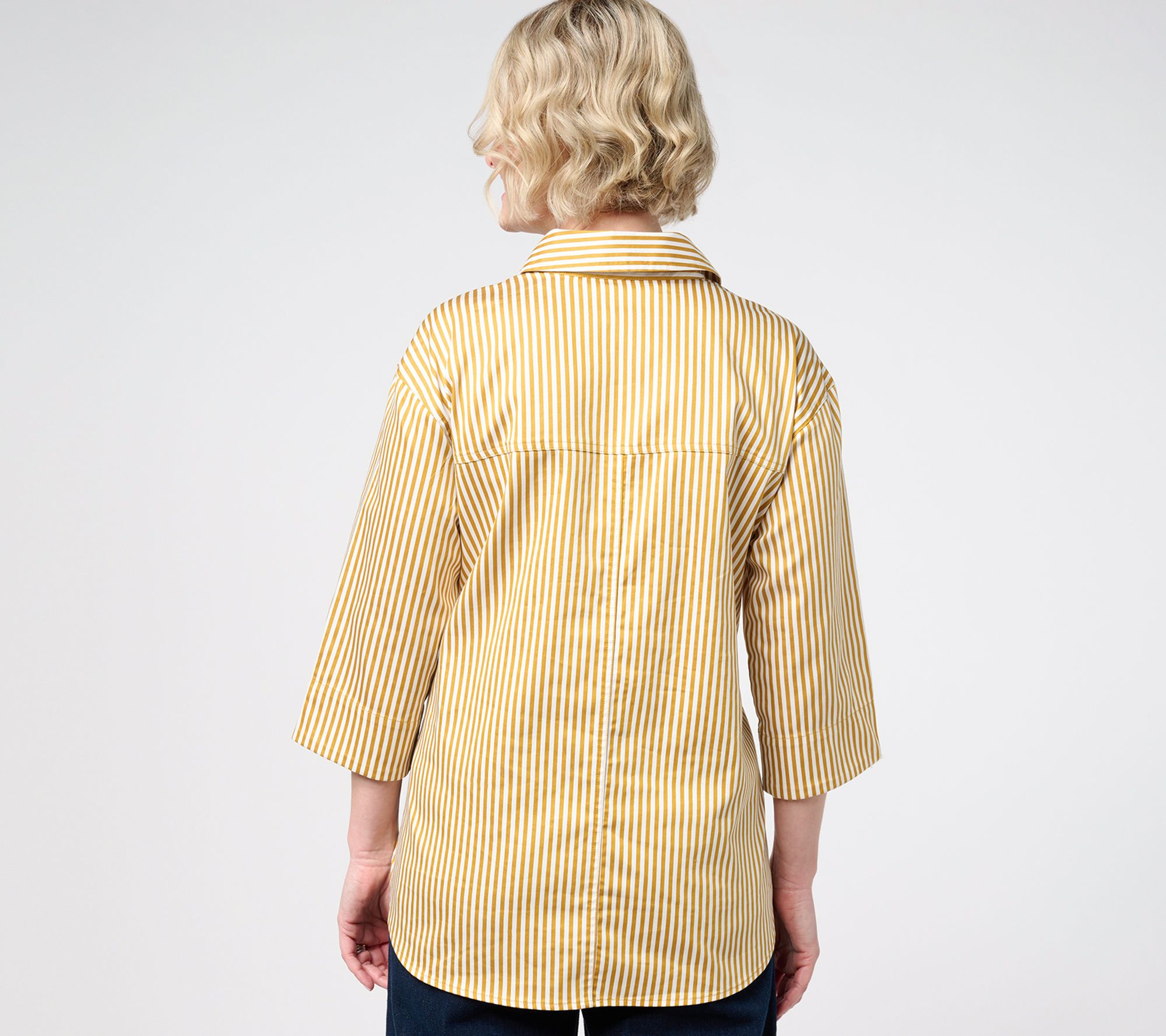 Carla Rockmore Collection Regular 3/4-Sleeve Shirt - QVC.com
