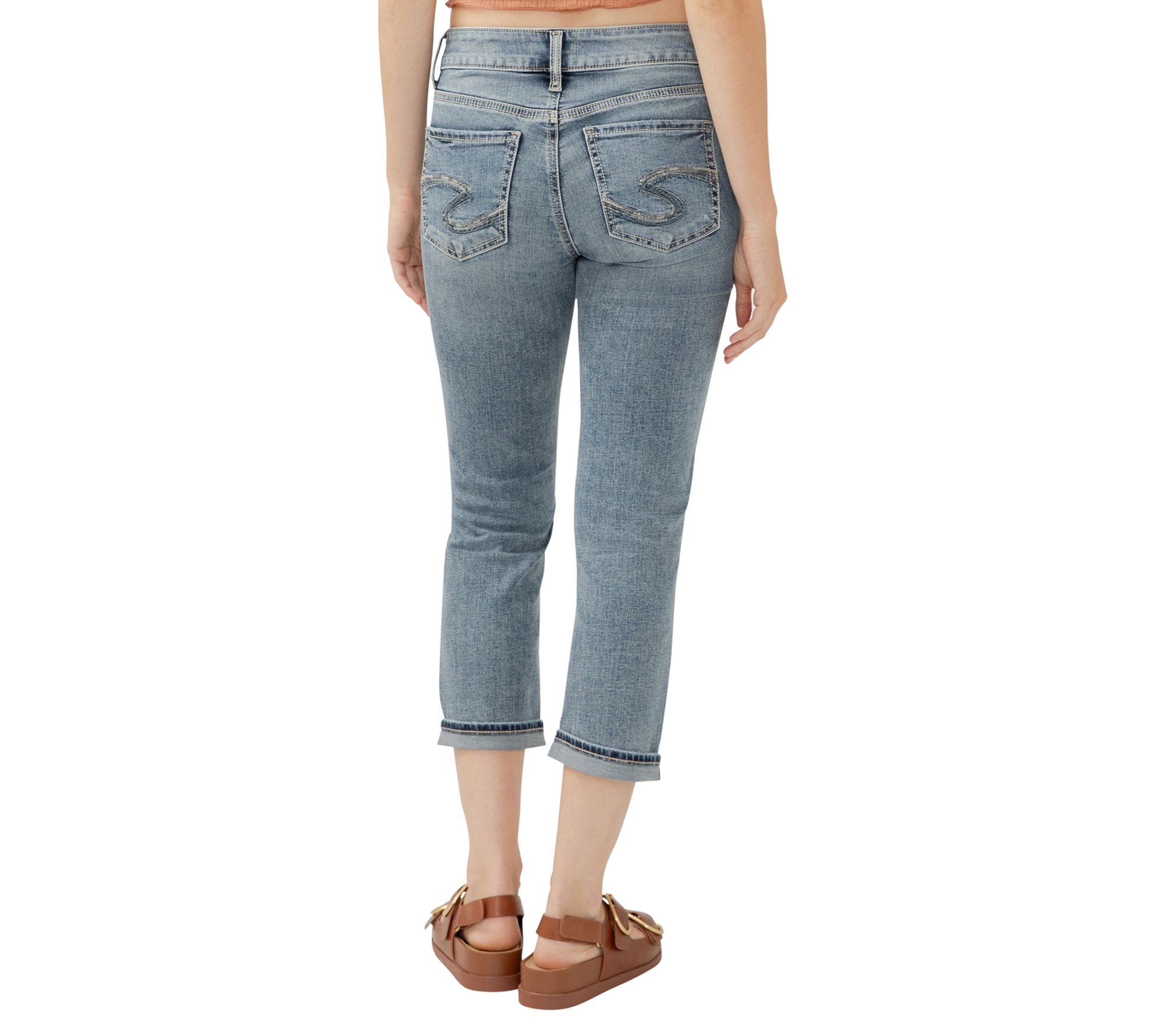 Silver Jeans Co. Women's Suki Mid Rise Capri _CVS252 - QVC.com