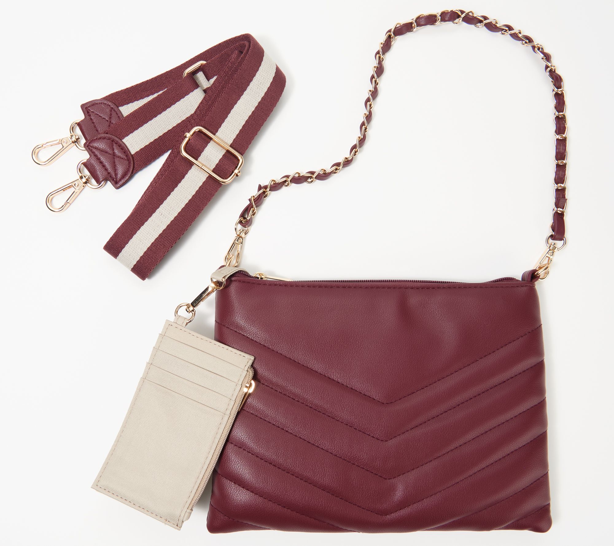 "As Is" BumbleBella by Jill Martin Vegan Faux Lthr Crossbody - QVC.com