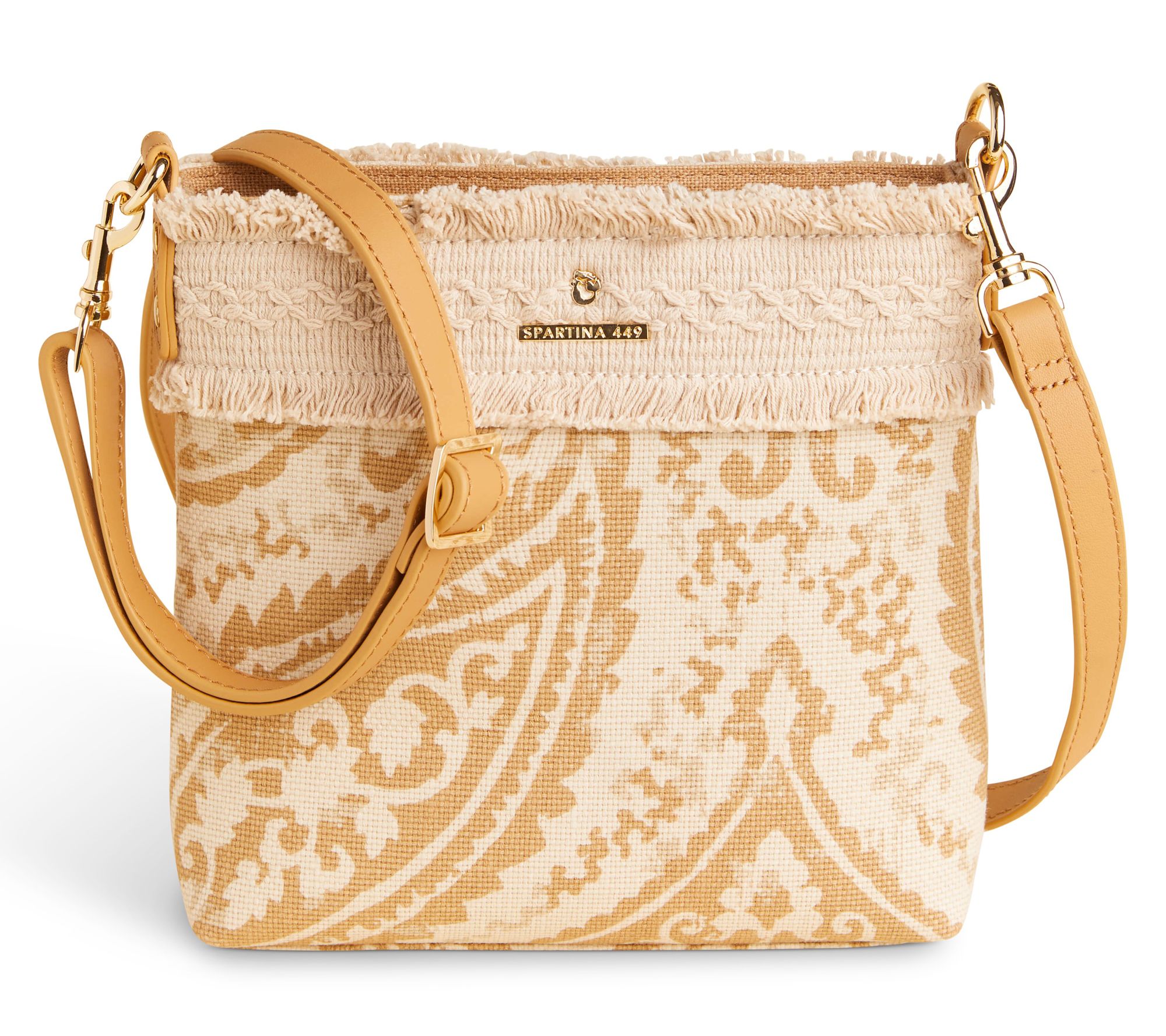 Spartina 449 Hipster Crossbody Ogeechee with Leather Trim - QVC.com