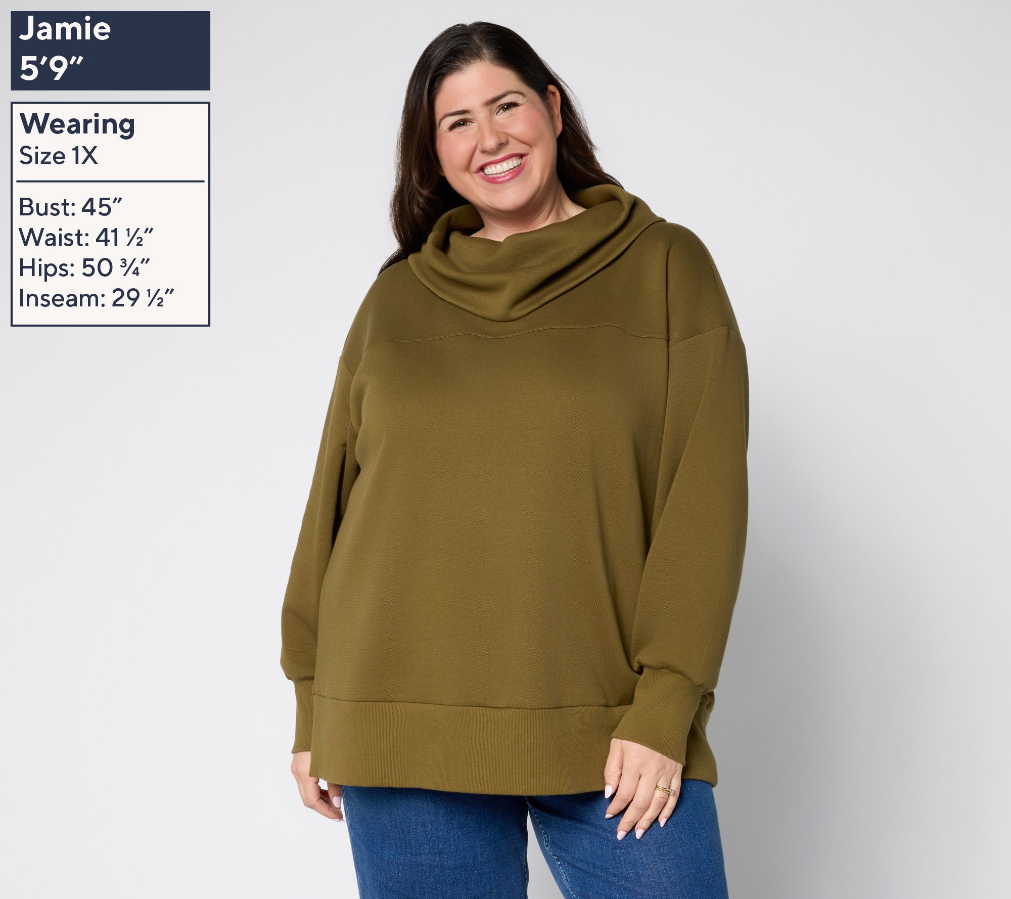"As Is" Martha Stewart Signature Reg Texture Knit Tunic - QVC.com