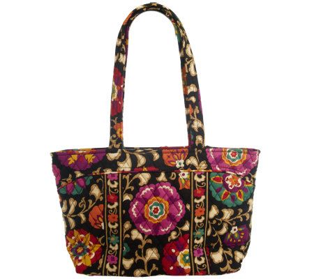 "As Is"Vera Bra dley Signature Cotton Mandy Handbag - QVC.com
