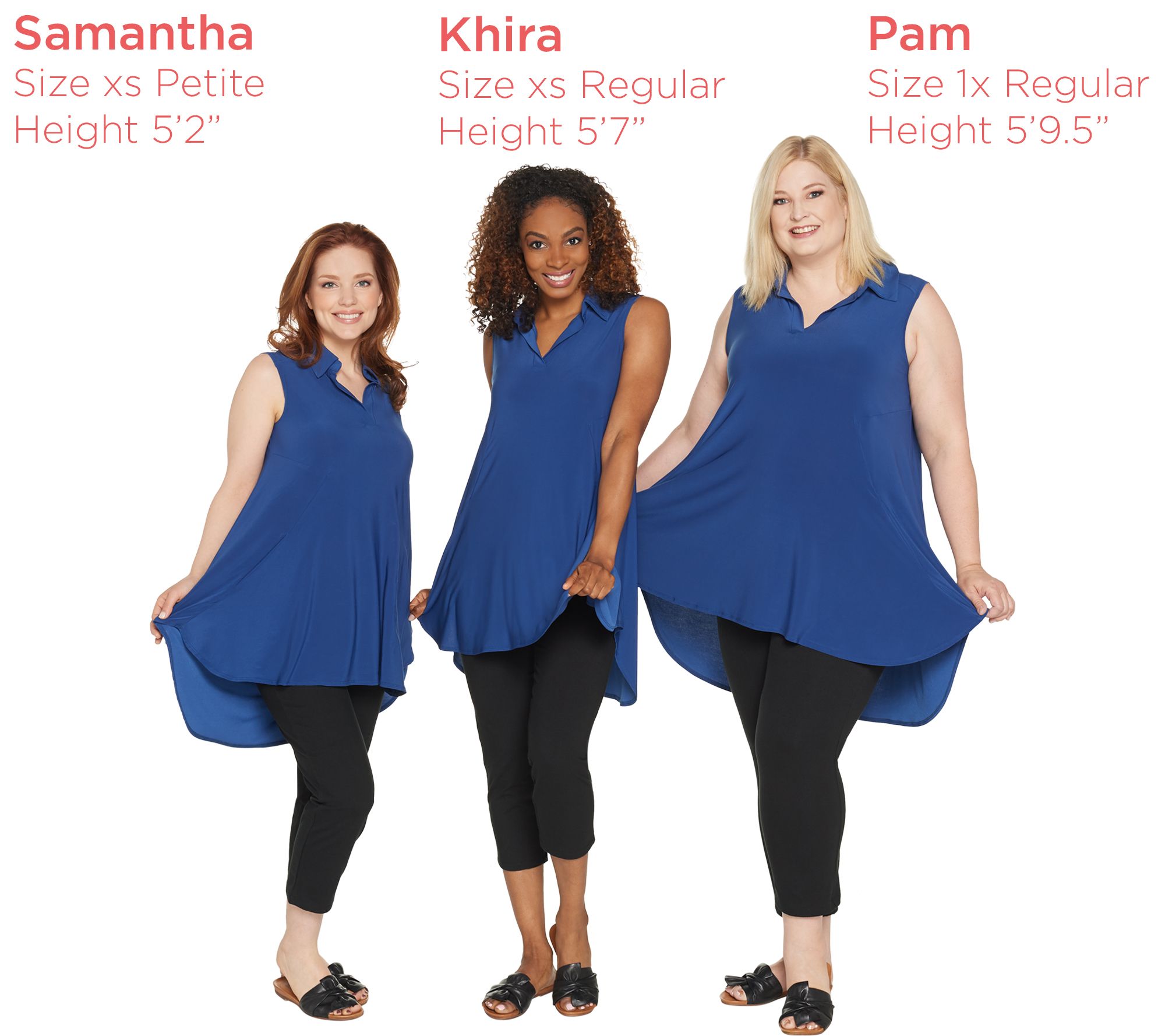 (QVC) Q2: Women with Control Regular Sleeveless Como Tunic & Crop Pants ...
