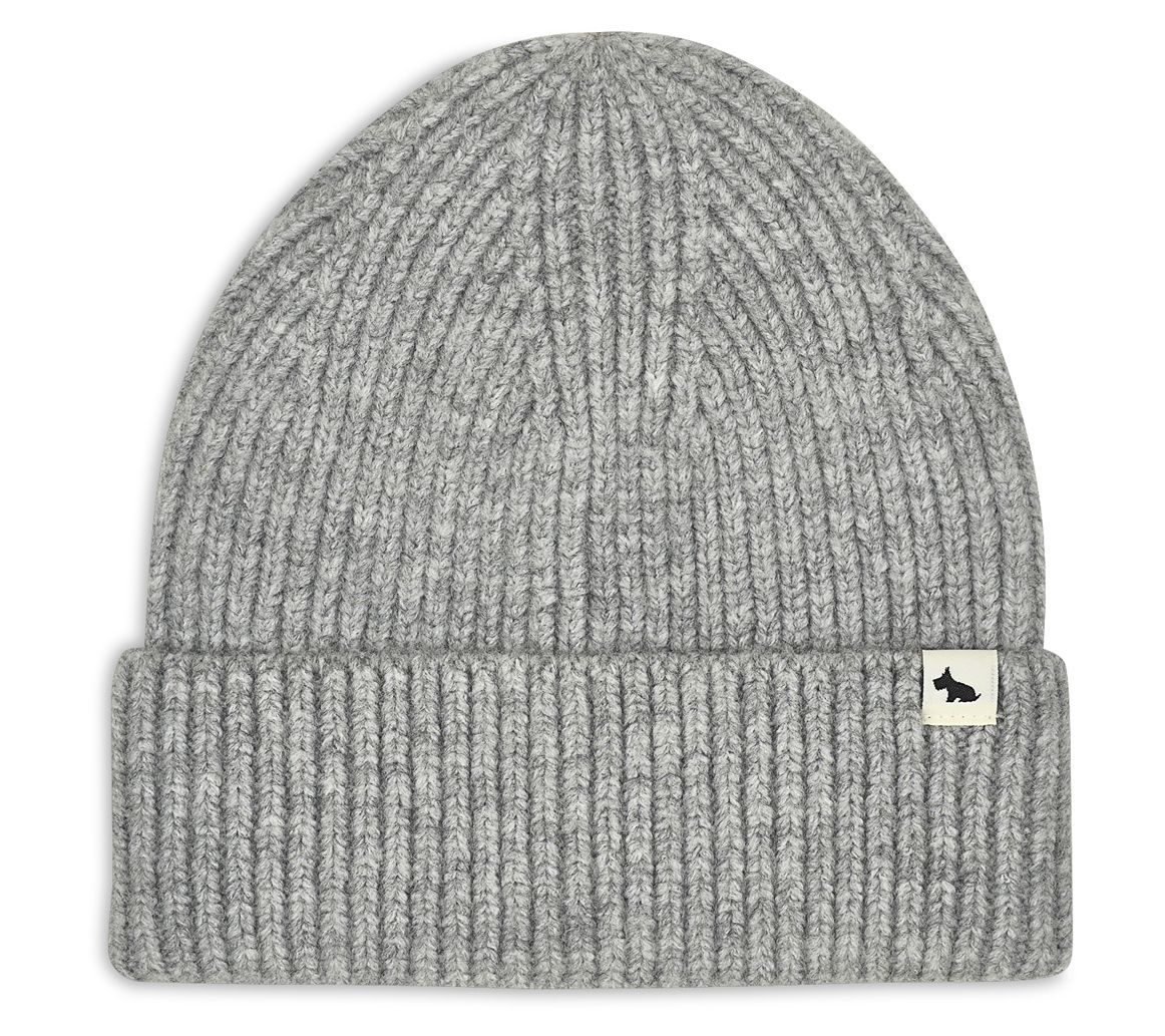 RADLEY London Knitted Ribbed Beanie - QVC.com