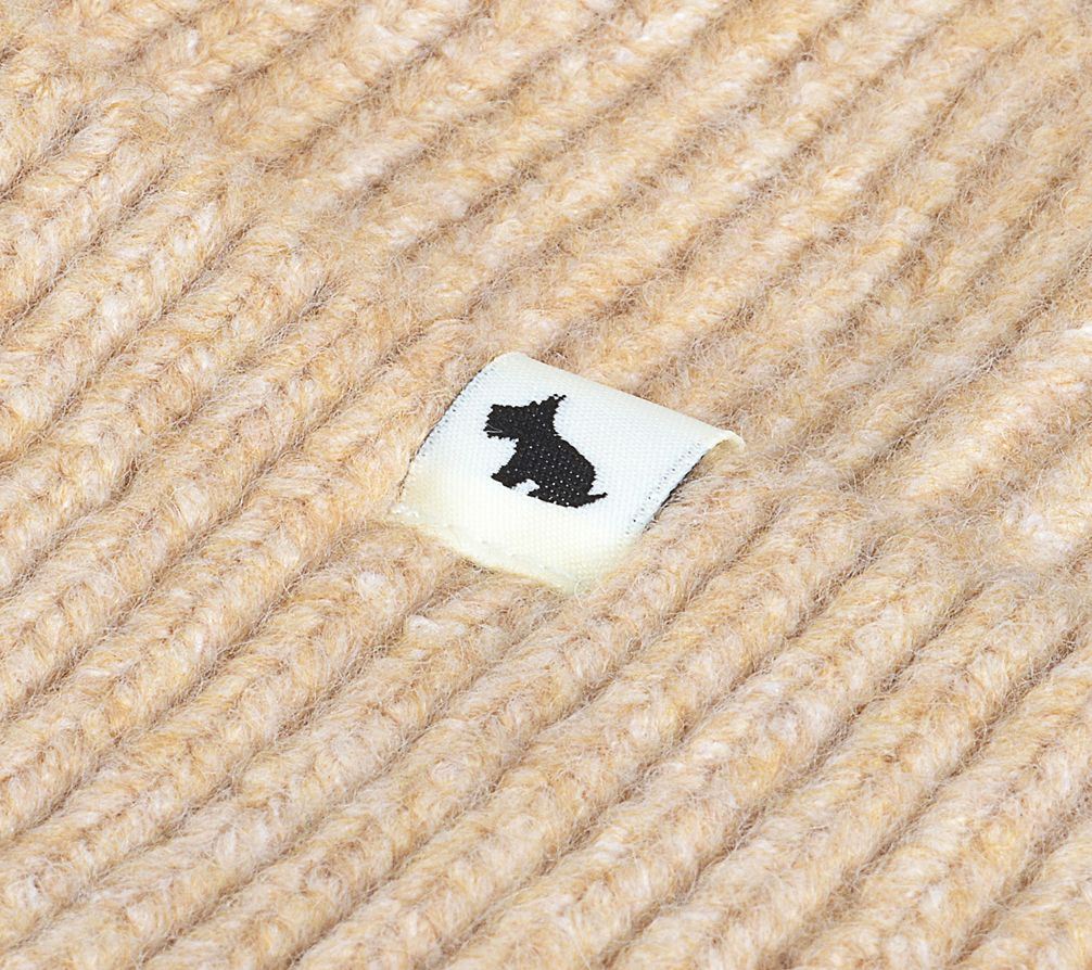 RADLEY London Knitted Ribbed Beanie - QVC.com