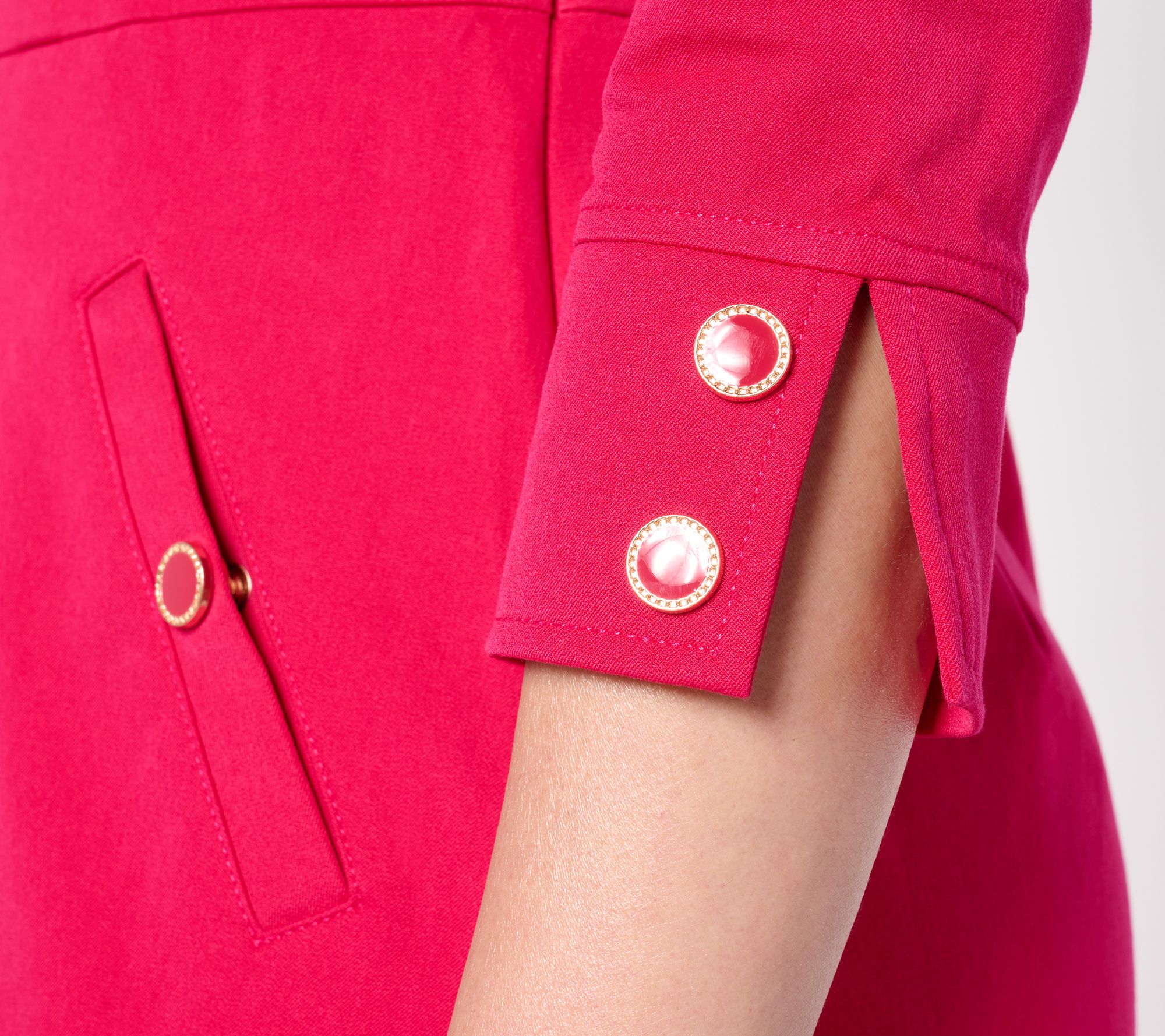 "As Is" Isaac Mizrahi Live! Regular 24/7 Stretch Lady Dress w/ Pocket ...