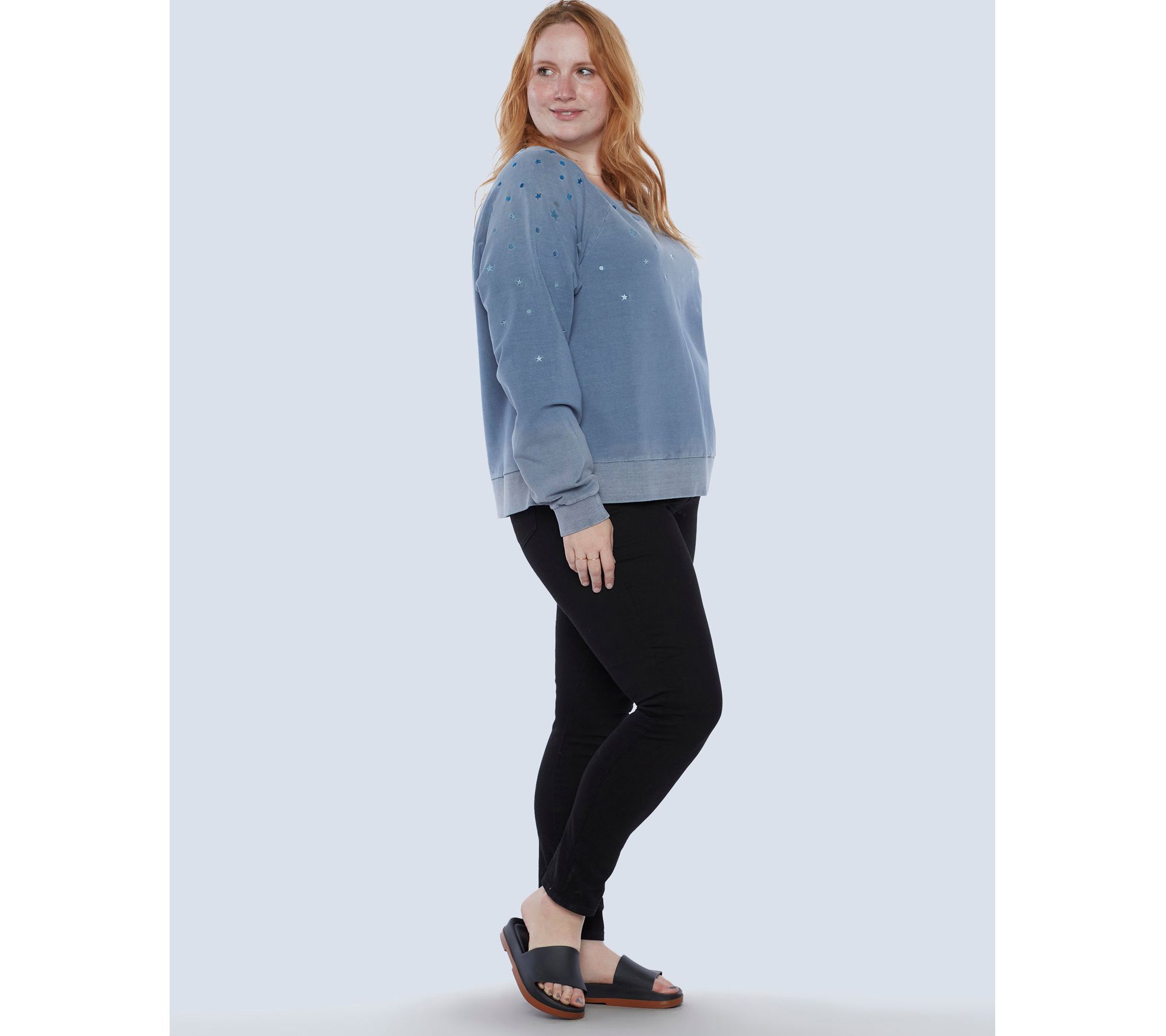 Billy T Stardust Sweatshirt - QVC.com