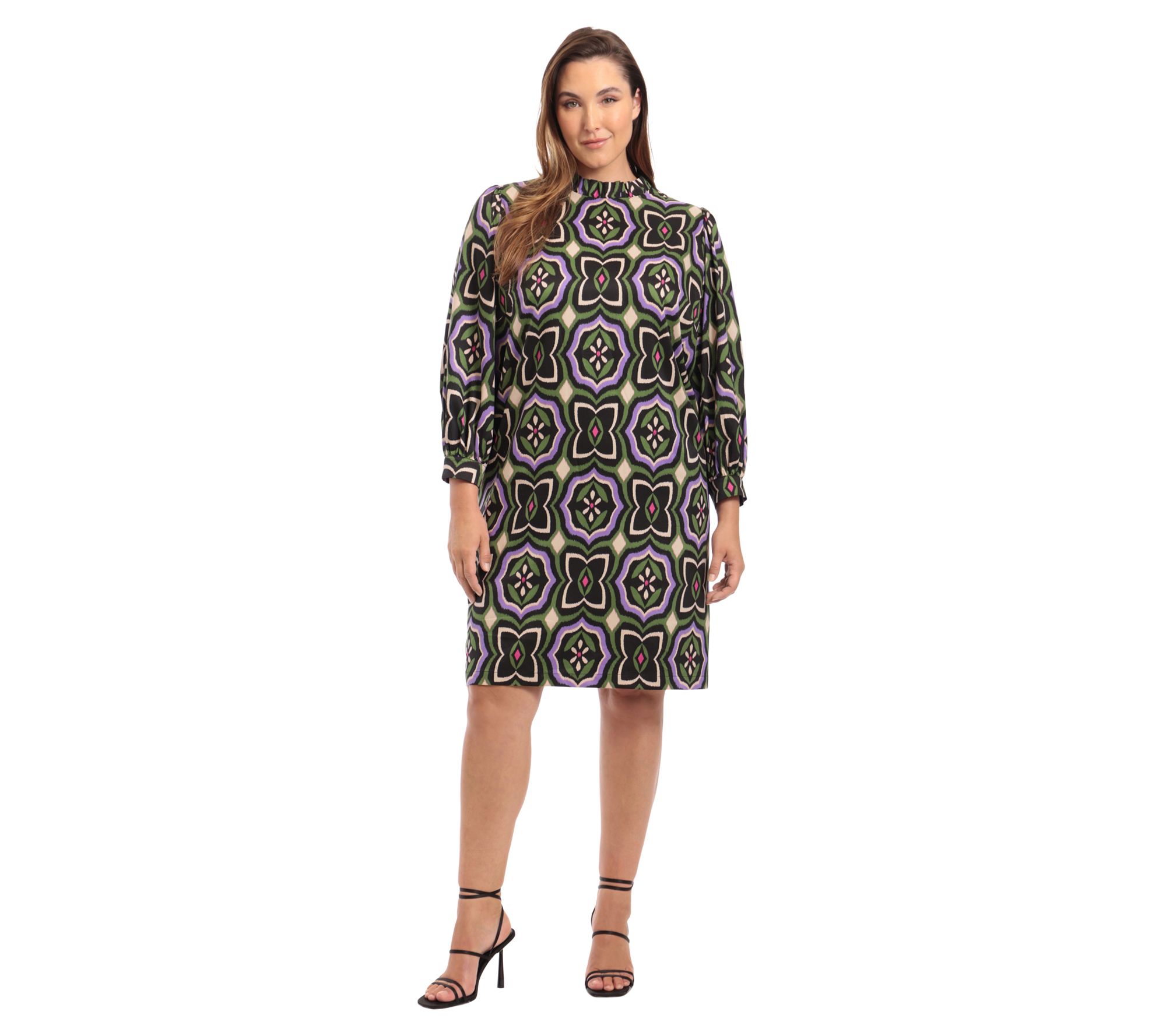 Donna Morgan Geo Pattern Mini Dress - QVC.com